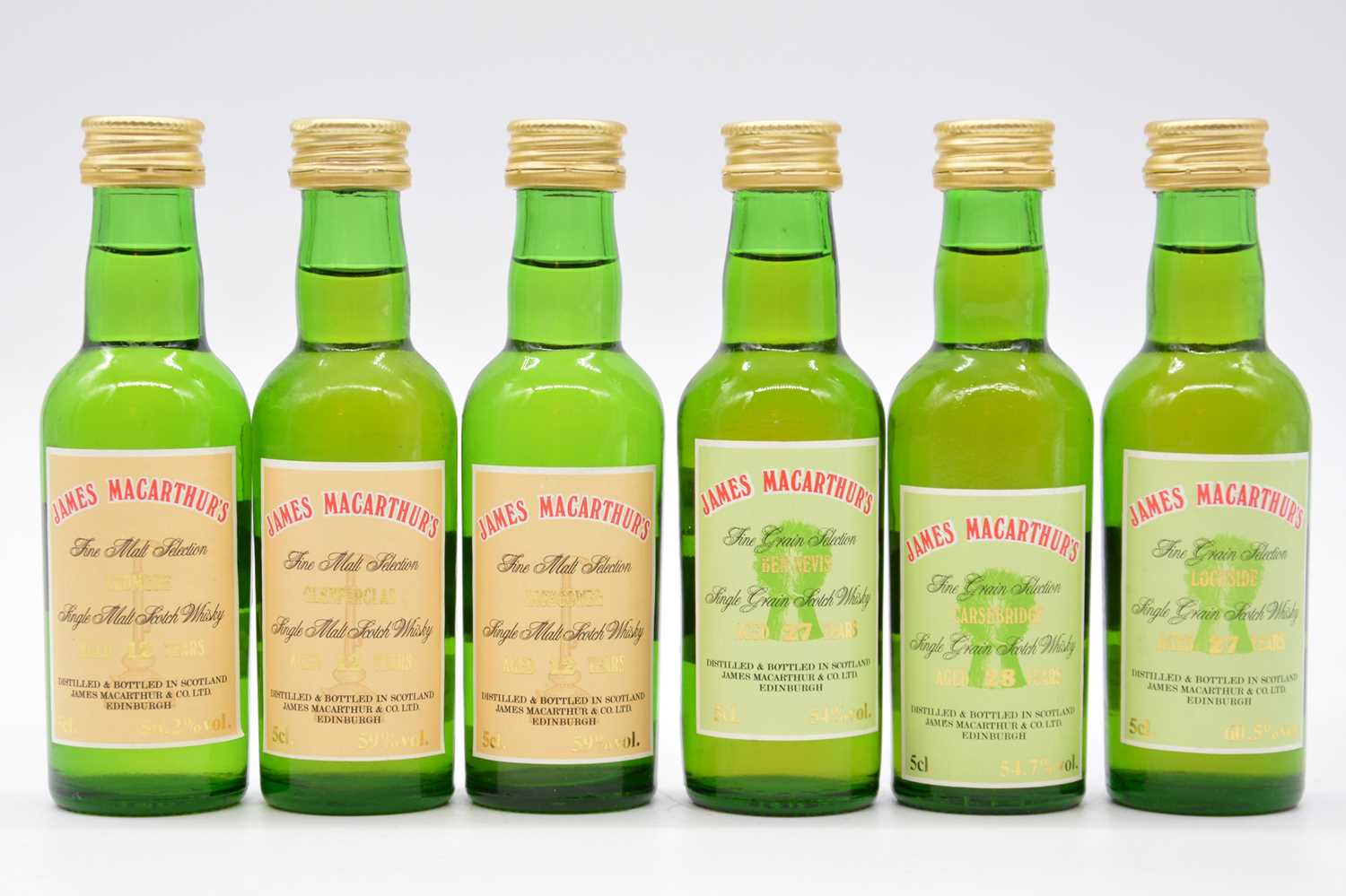 Lot 645 - James MacArthur / Mini Bottle Club - Set 1