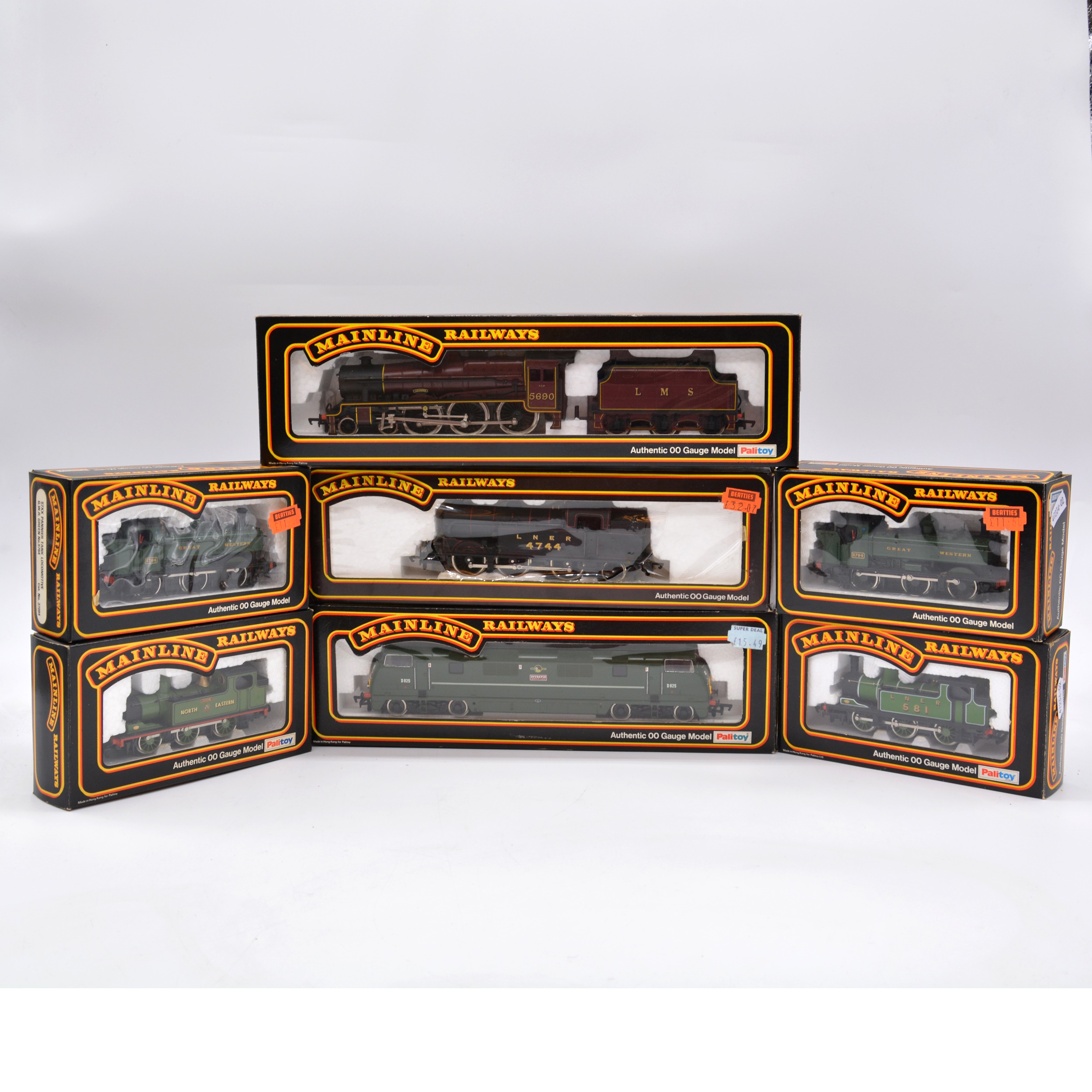 Lot 311 - Seven Mainline railways OO gauge model