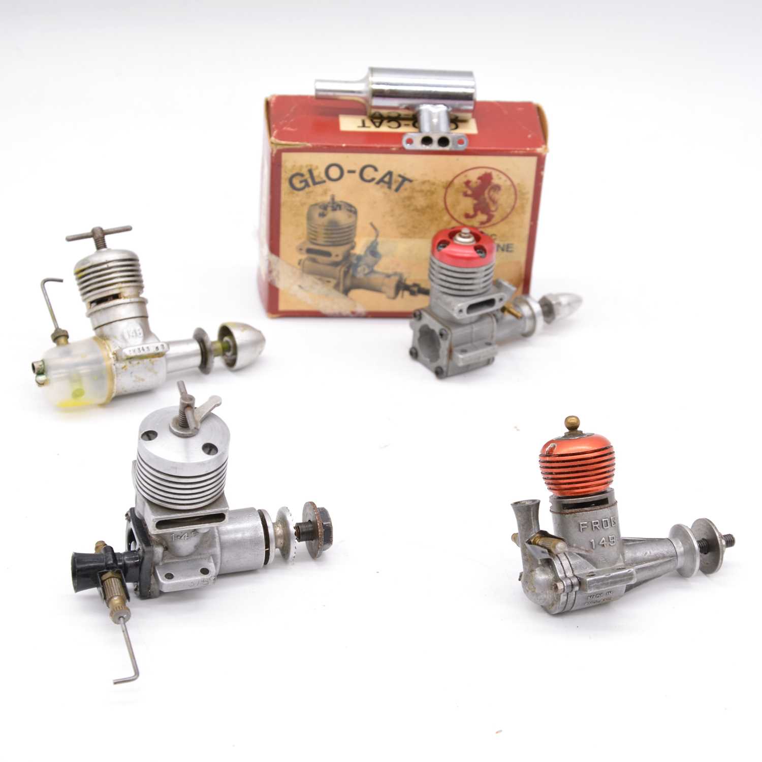 Lot 70 - Four 1.5cc engines, including GlO-CAT etc