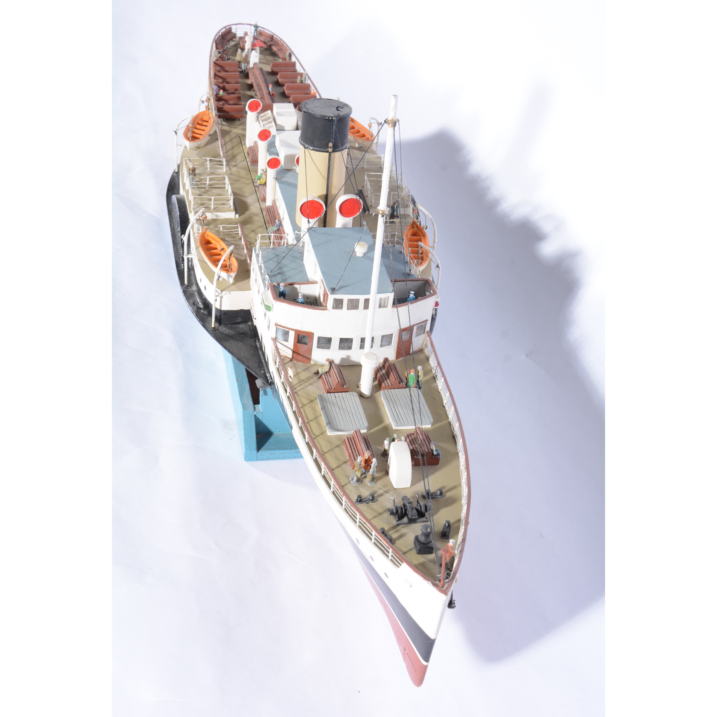 Lot 1257 - Wooden model ship, Southern Railway P.S.