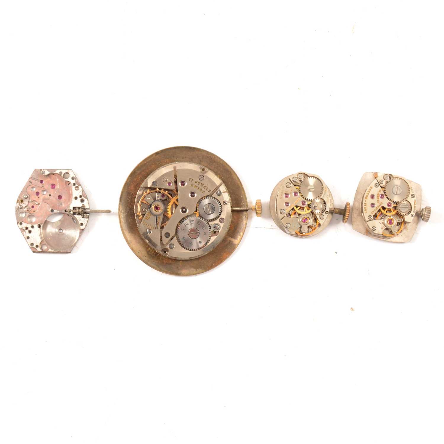 Lot 298 - Quantity of small watch movements, many with