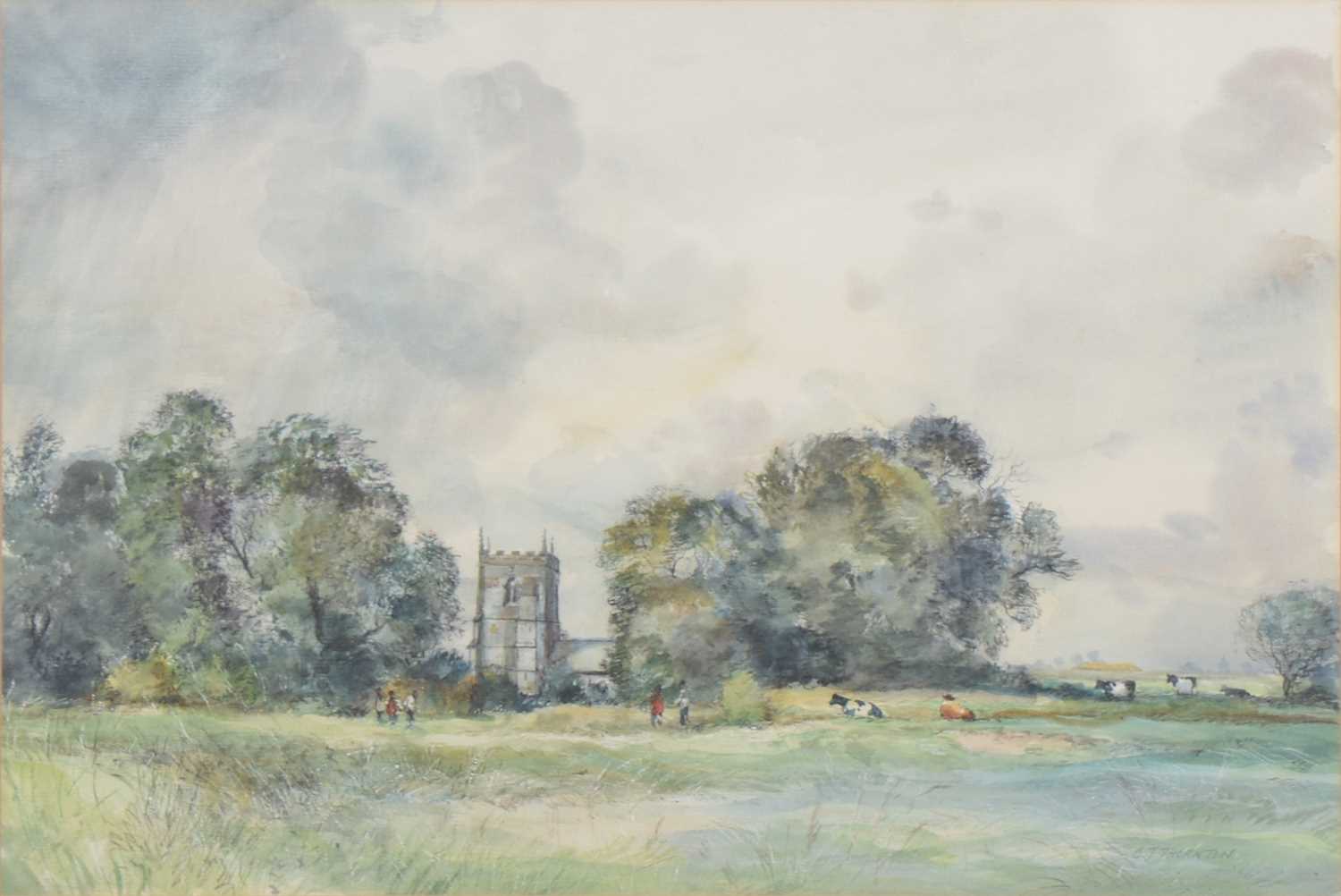 Lot 265 - Cecil John Thornton. Alvingham Church,