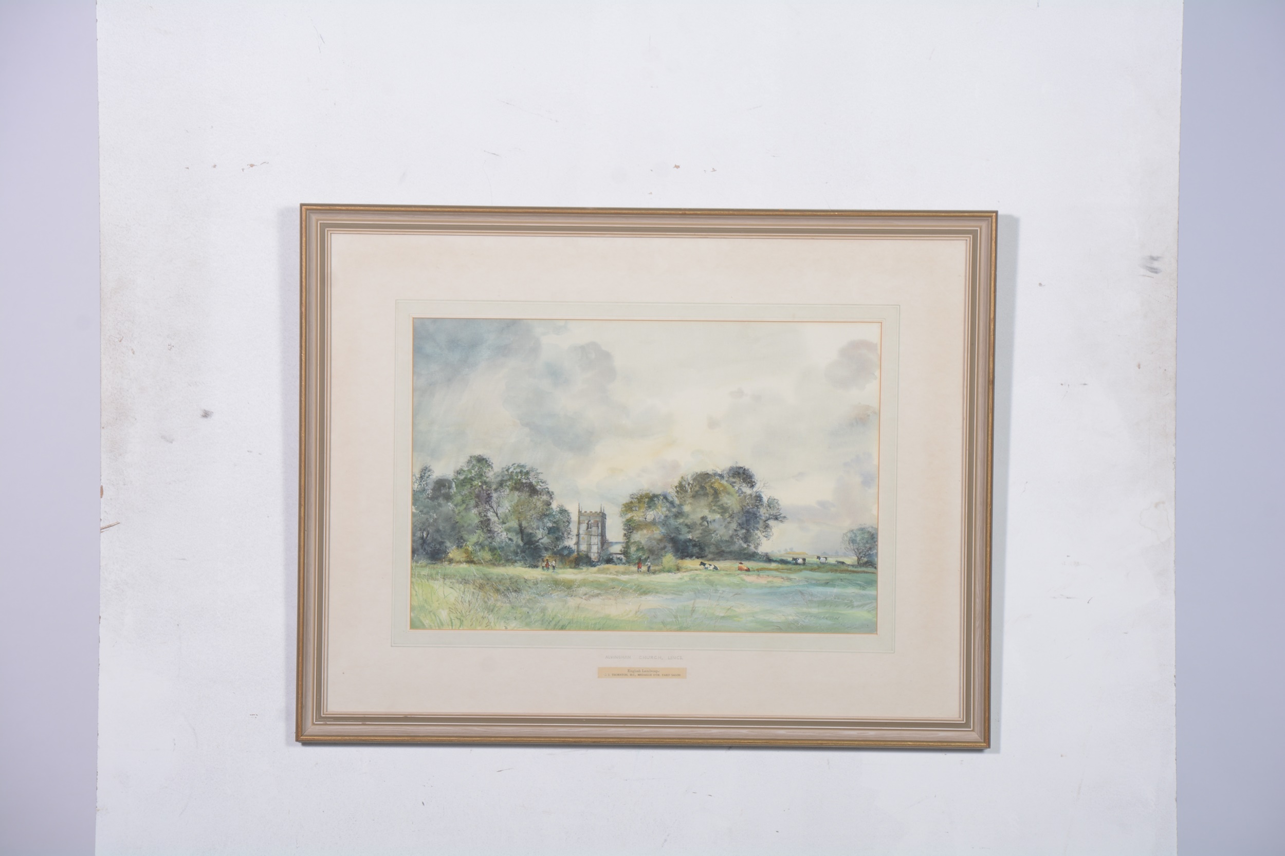 Lot 265 - Cecil John Thornton. Alvingham Church,