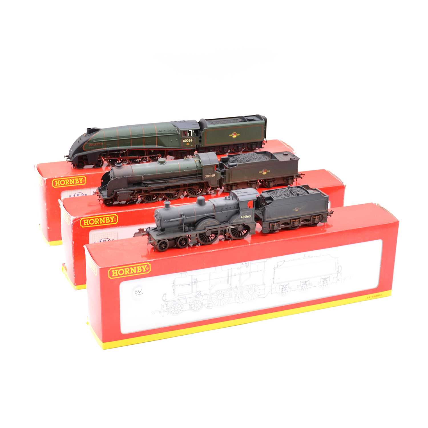Lot 181 - Three Hornby OO gauge model railway steam