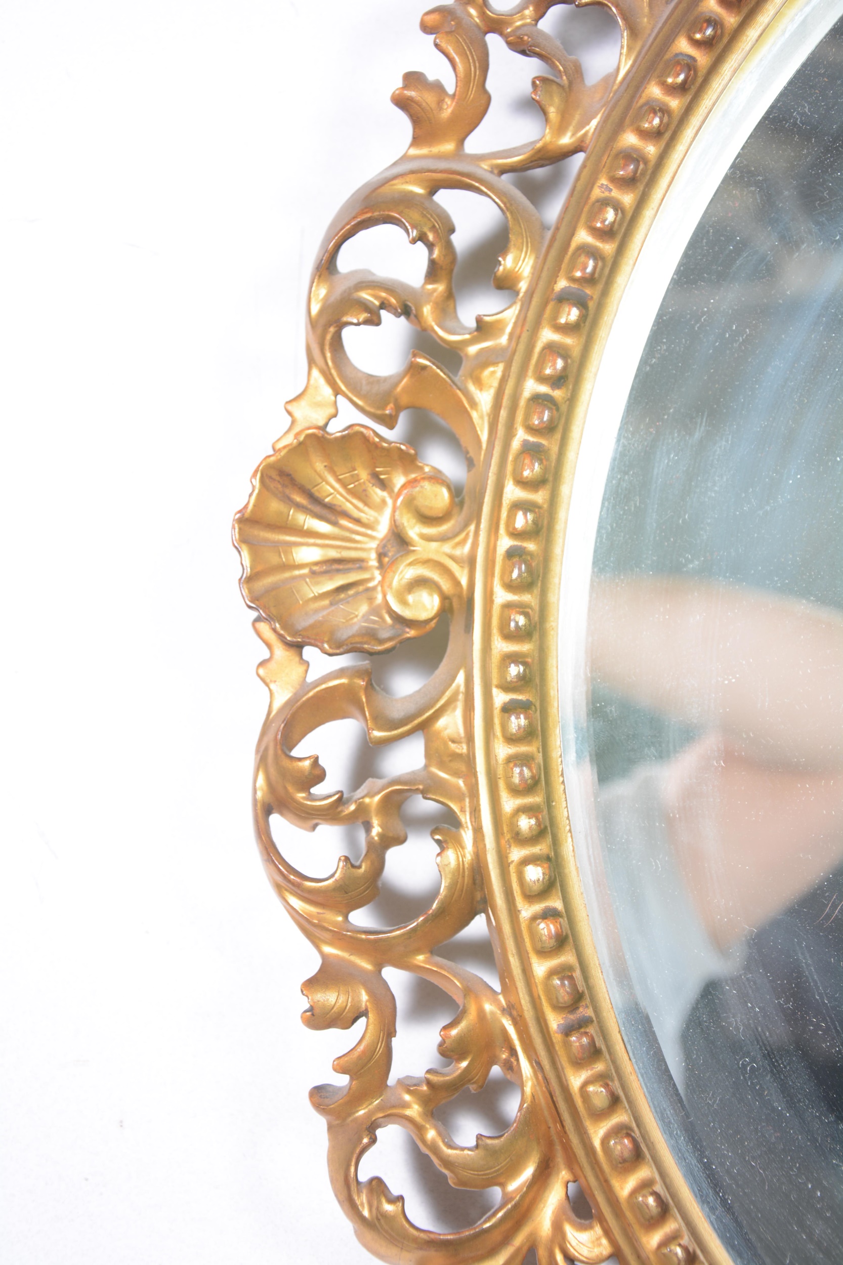 Lot 247 - Florentine style wall mirror