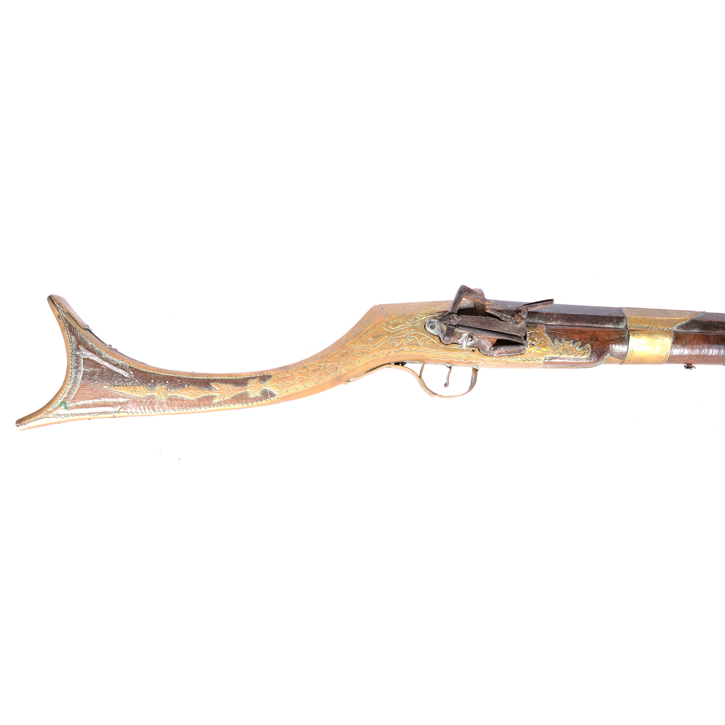 Lot 17 - Arab flintlock gun