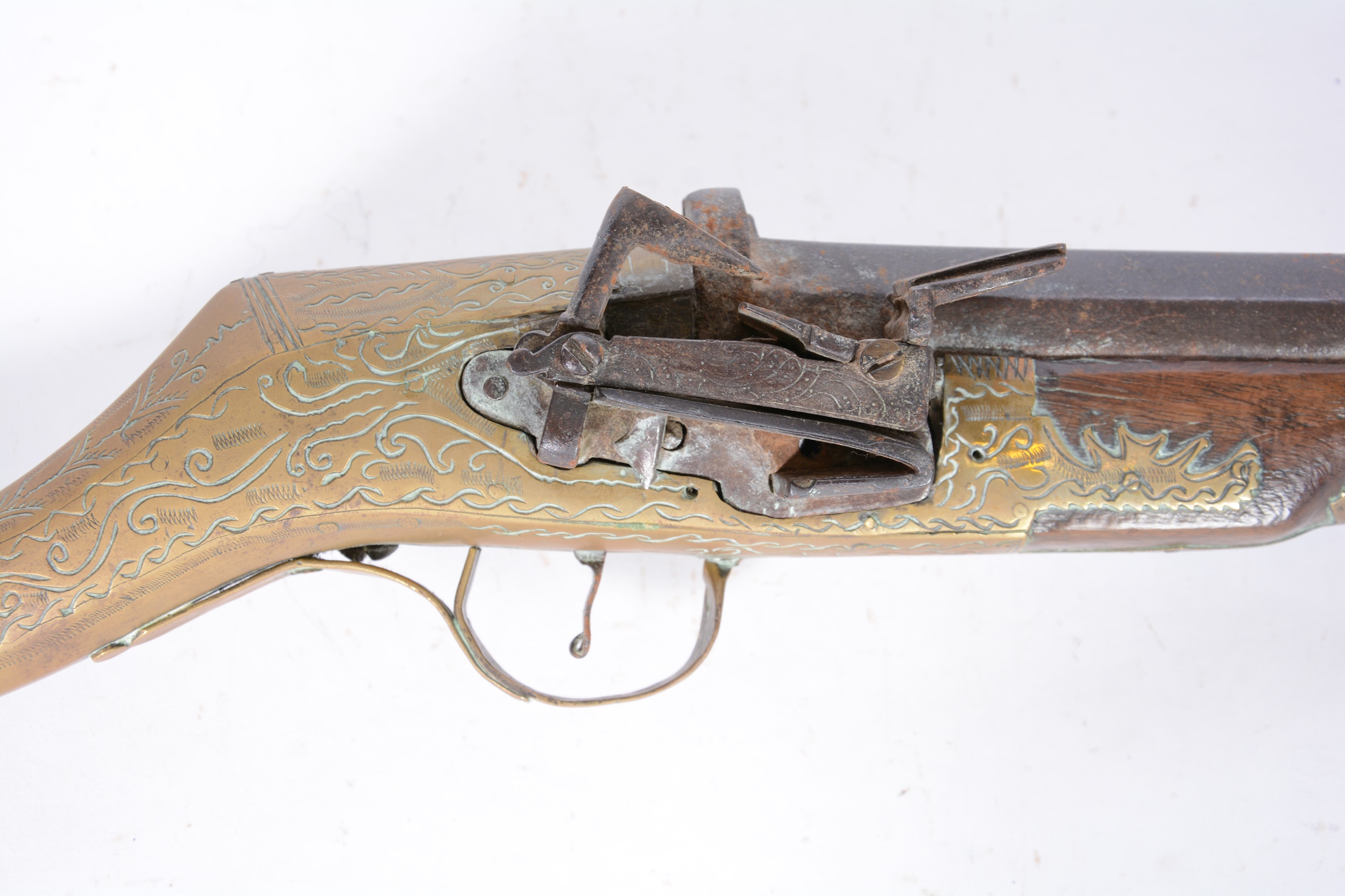 Lot 17 - Arab flintlock gun