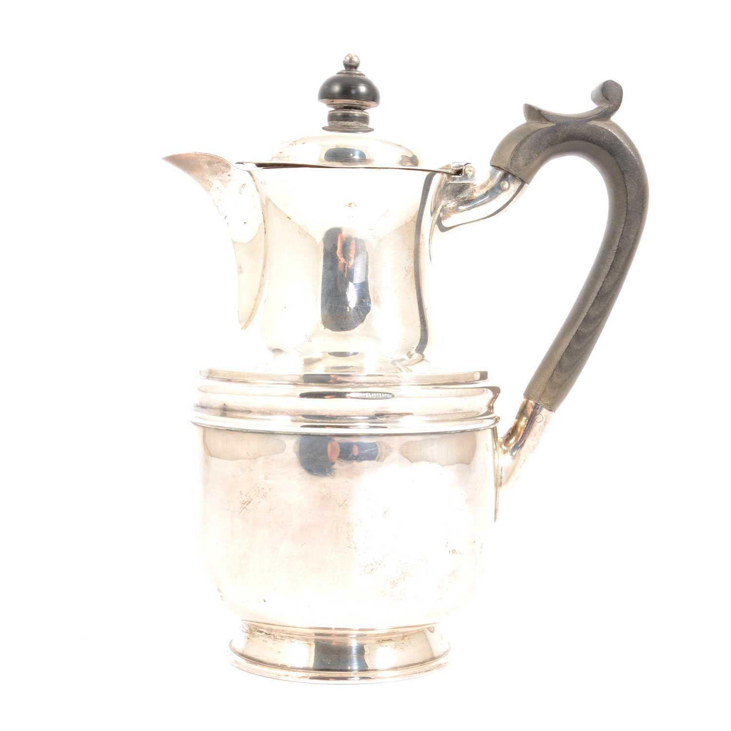 Lot 231 - Silver hot water jug by Z Barraclough & Sons