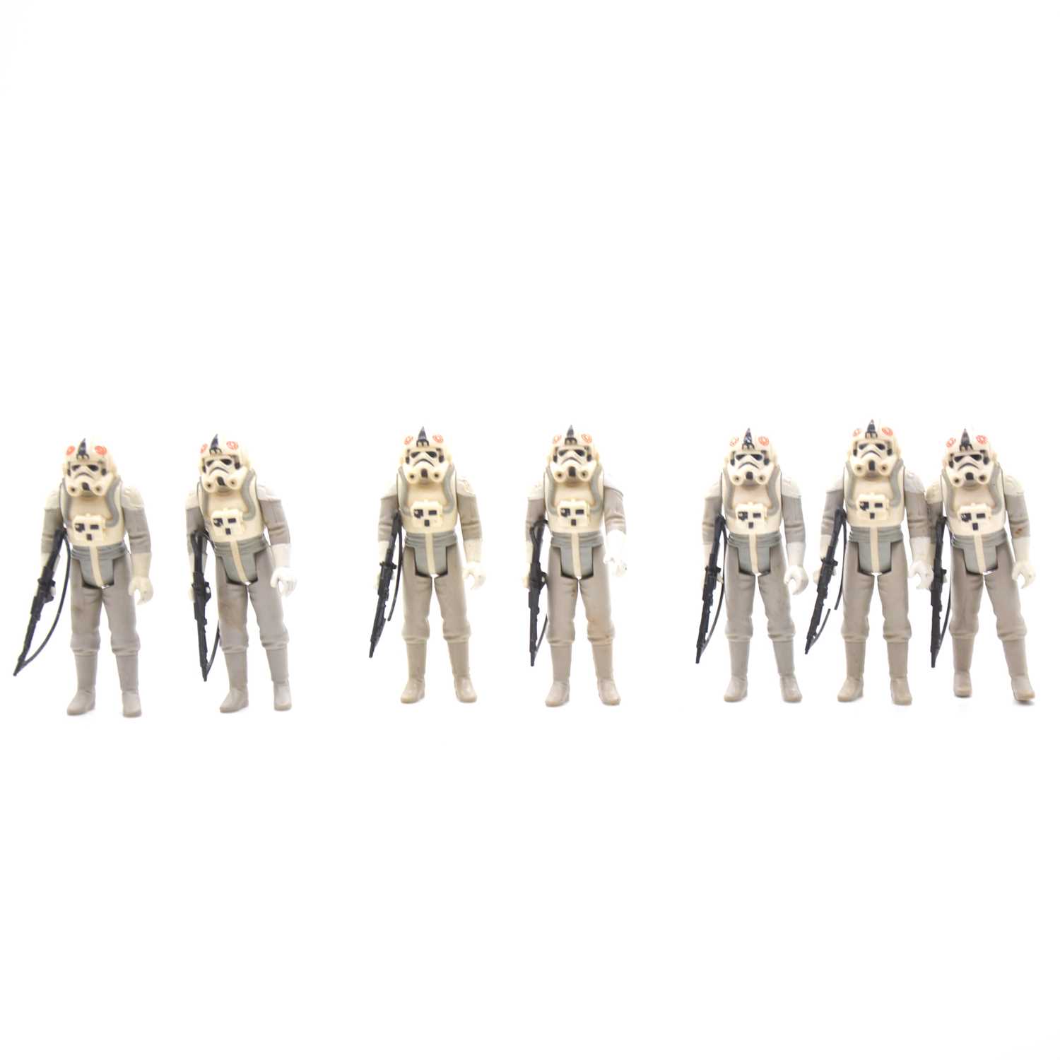 Lot 1289 Seven Star Wars At At Driver Figures By