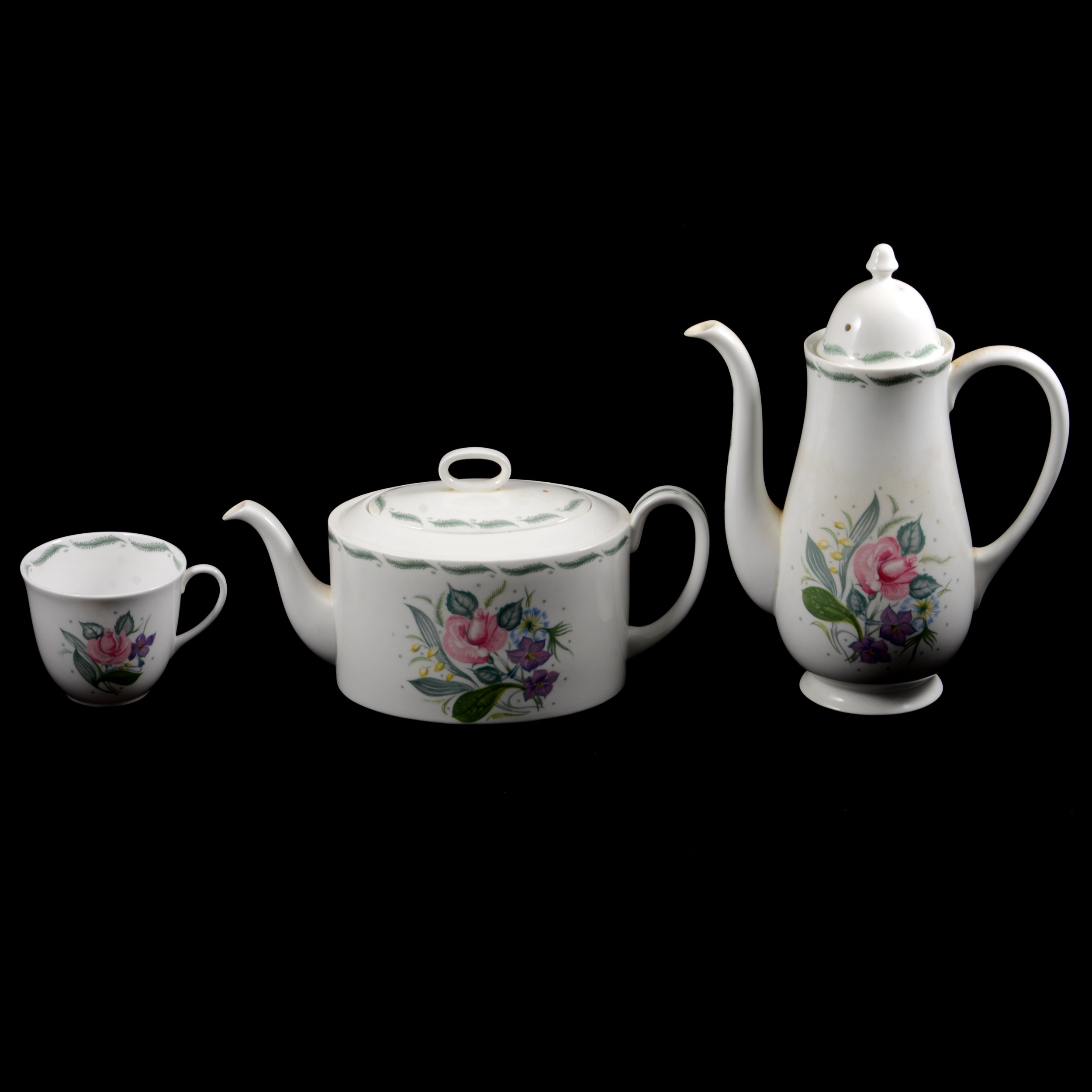 Lot 66 - Susie Cooper bone china part tea and coffee