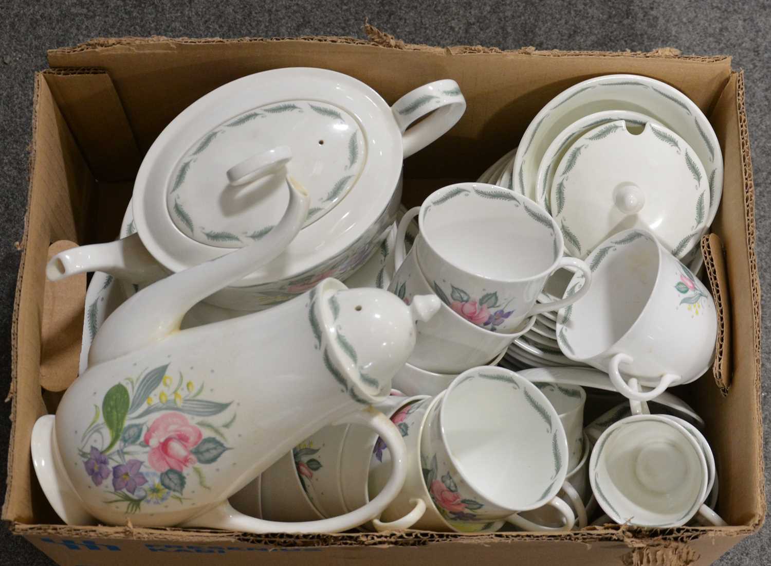 Lot 66 - Susie Cooper bone china part tea and coffee