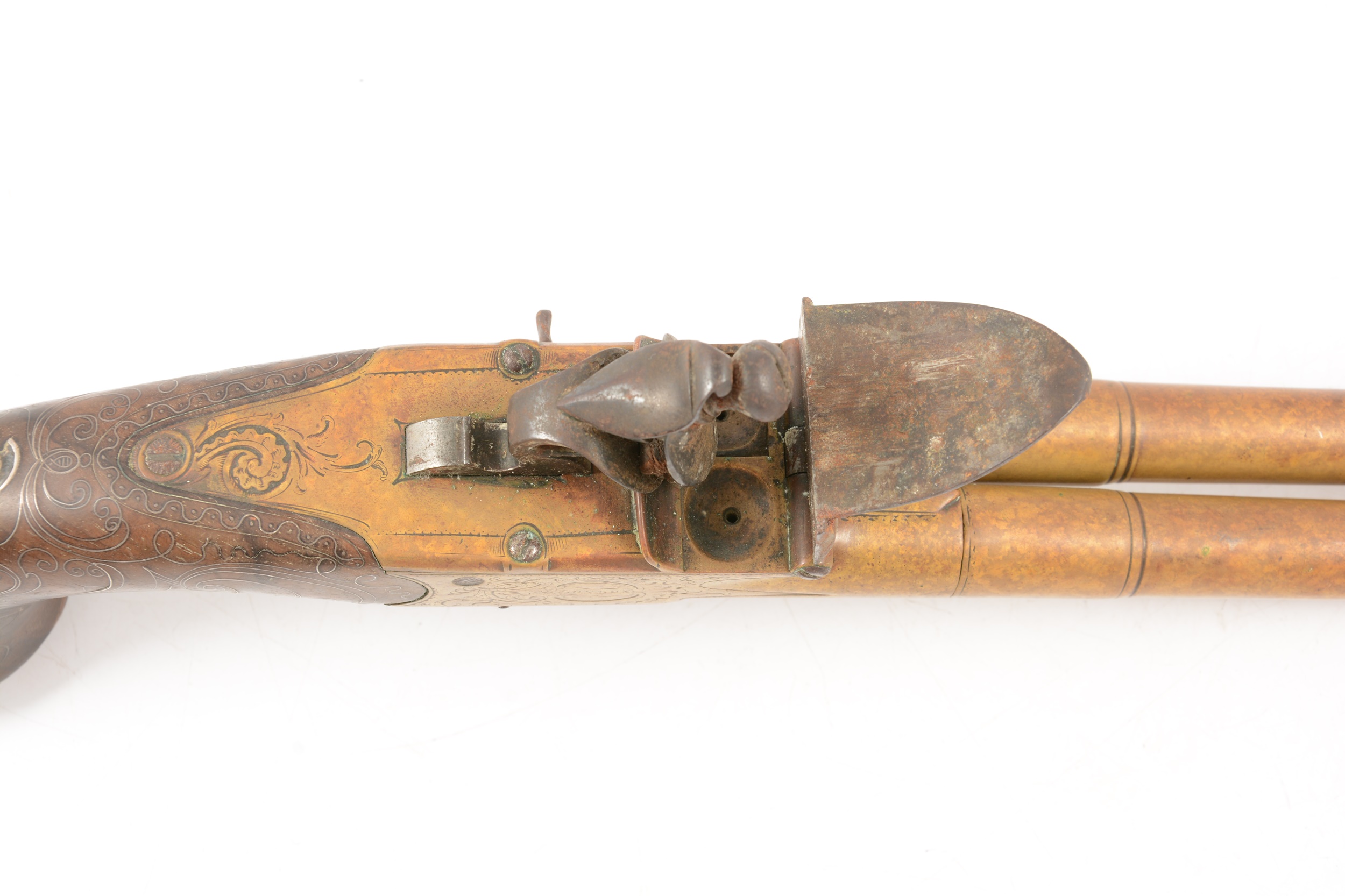 Lot 6 - Flintlock boxlock side-by-side double barrel