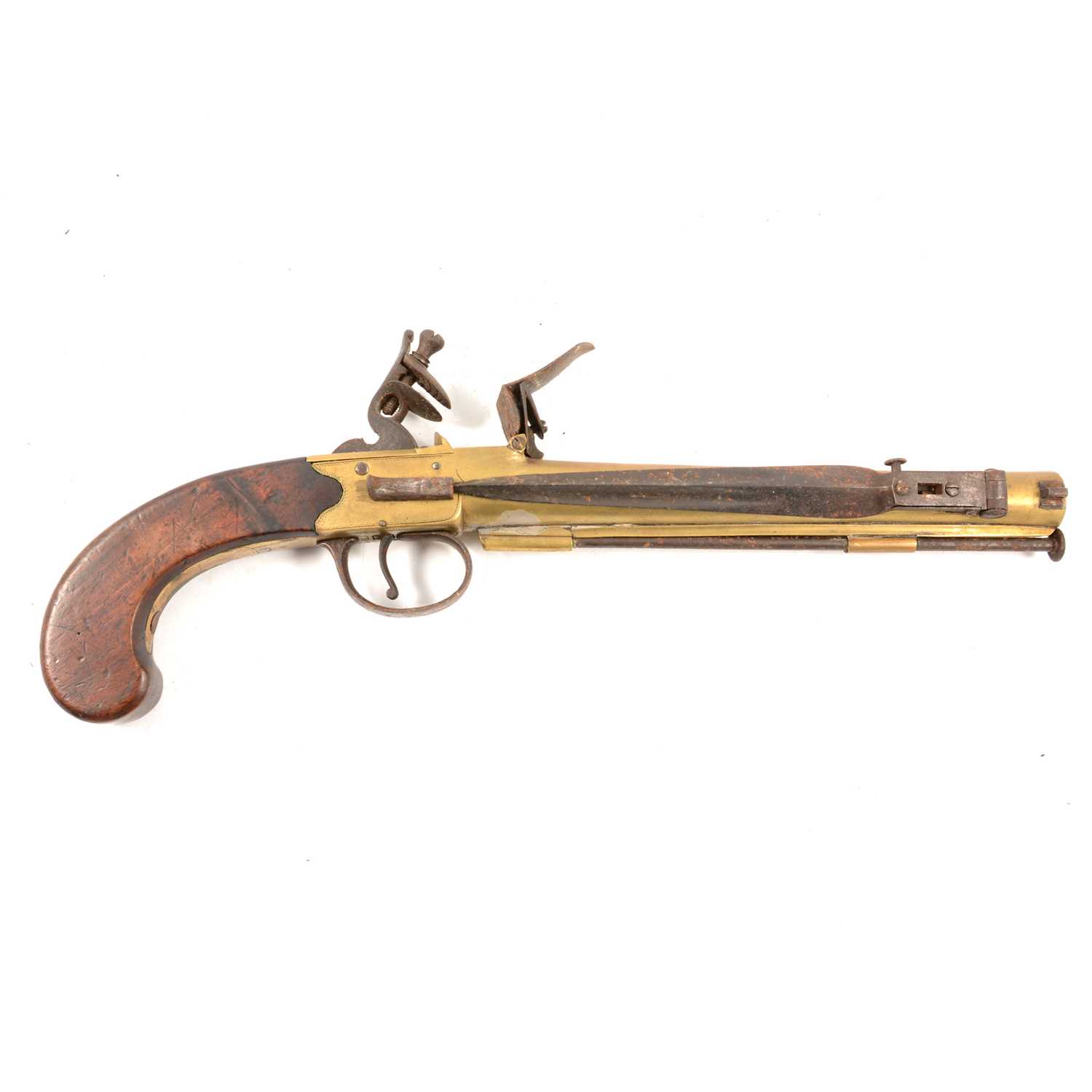 Lot 4 - Flintlock boxlock pistol