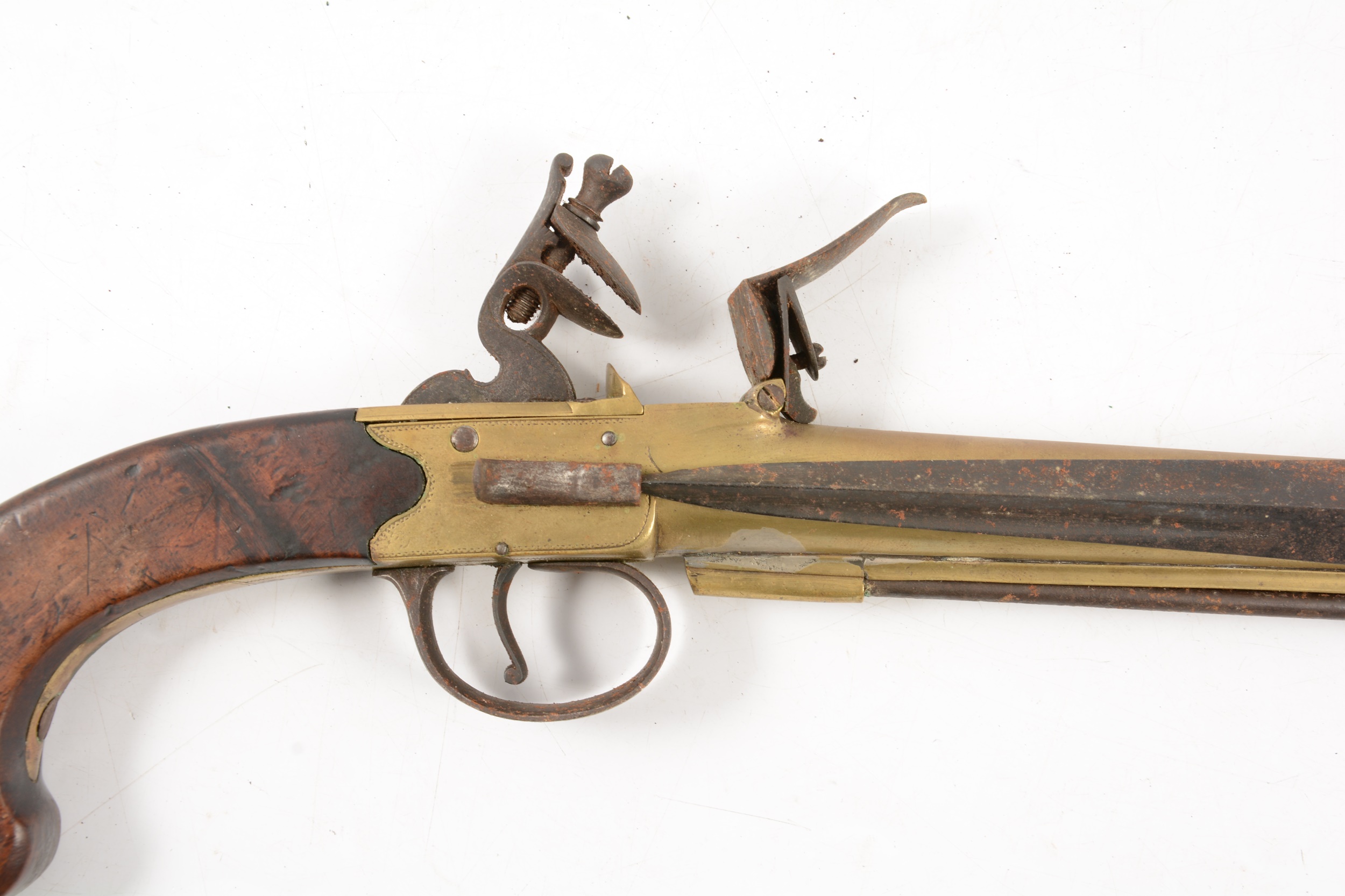 Lot 4 - Flintlock boxlock pistol
