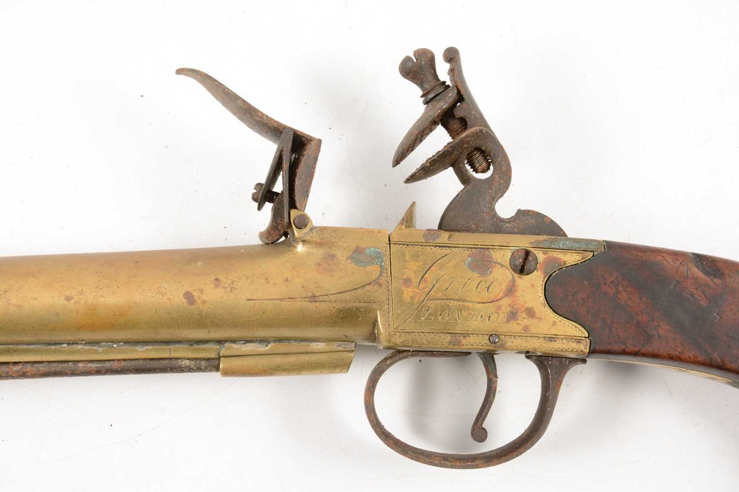 Lot 4 - Flintlock boxlock pistol
