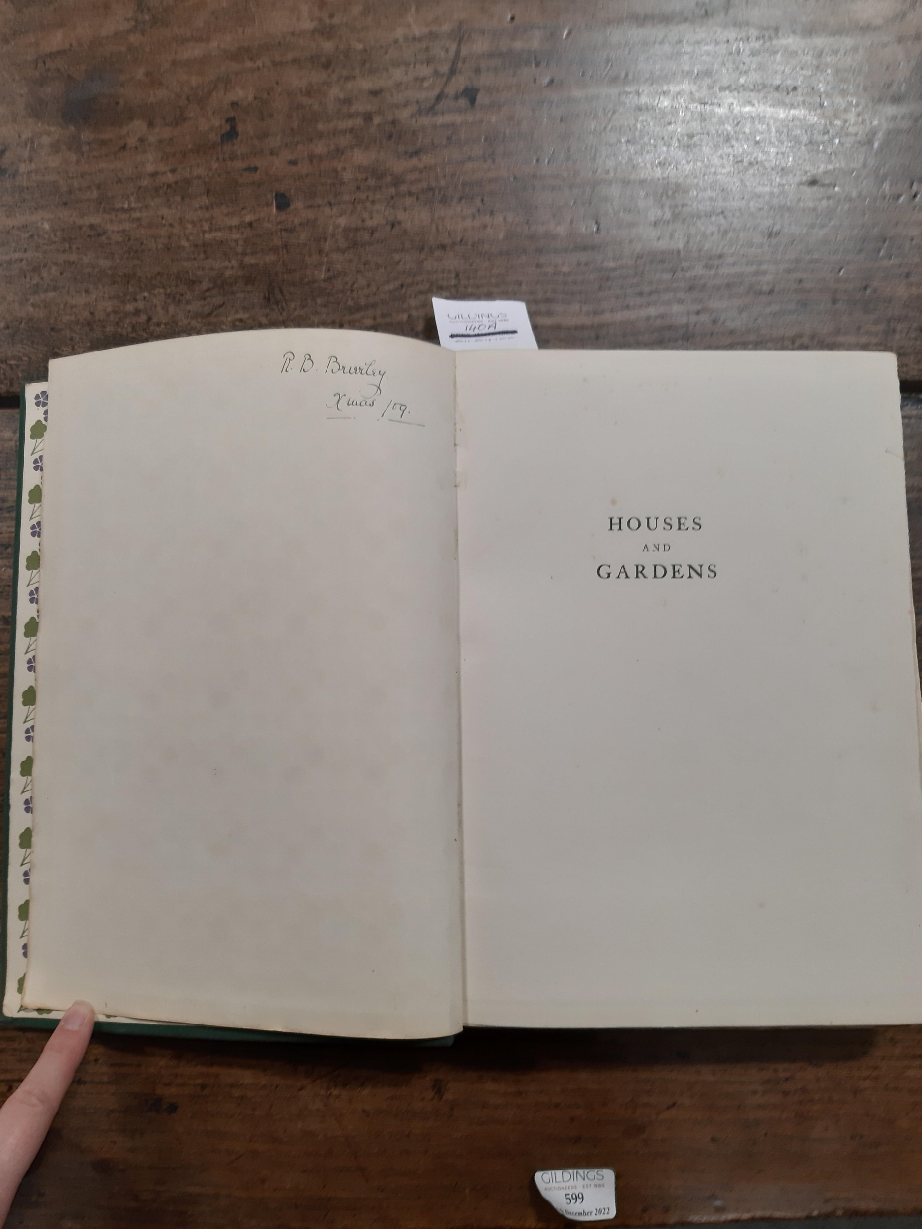 Lot 140 - Baillie Scott, M H, Houses and Gardens,