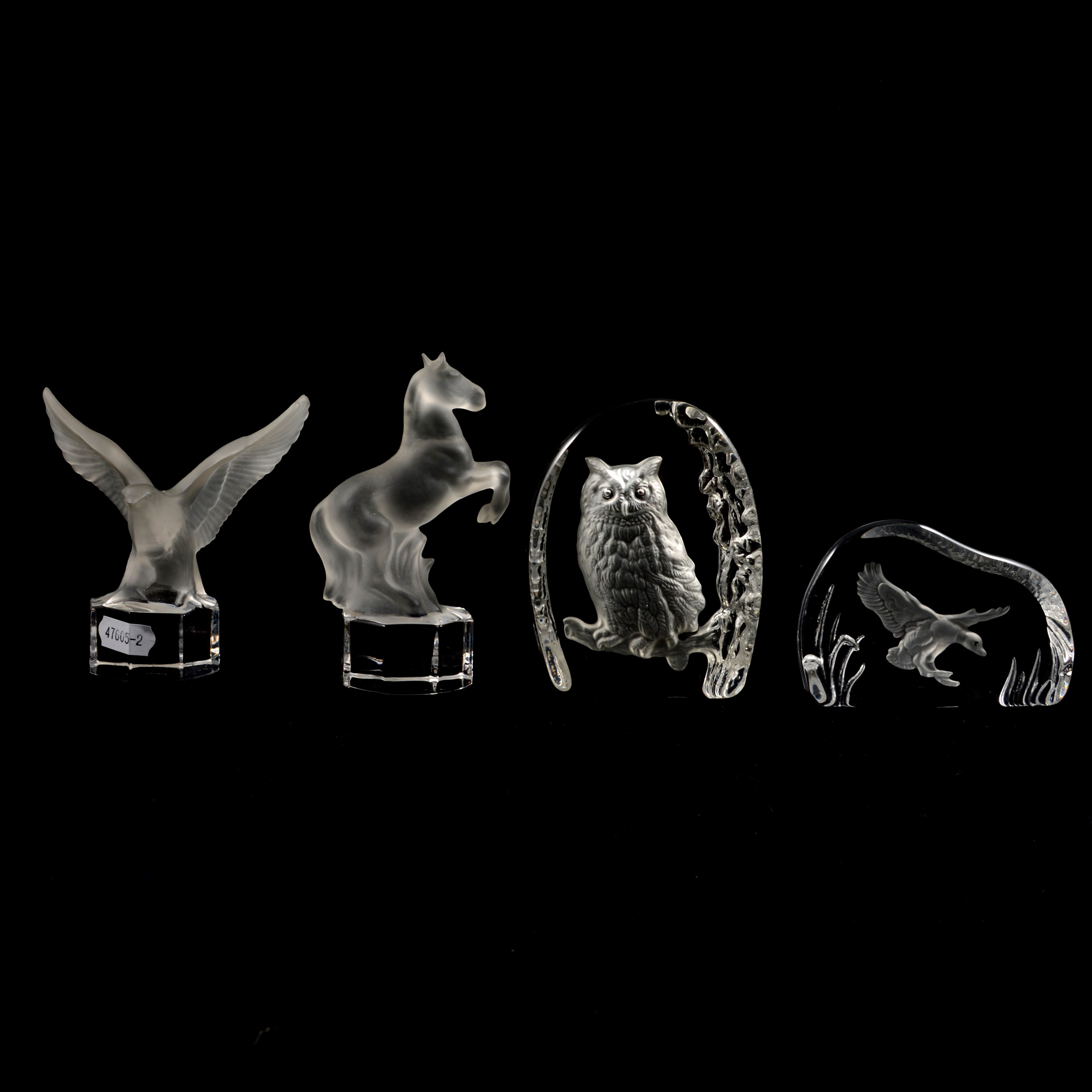 Lot 43 - Thirteen Wedgwood Crystal glass animal