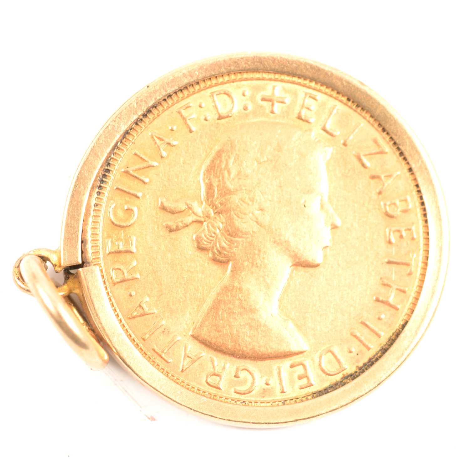 Lot 147 - A Gold Full Sovereign Coin in a pendant