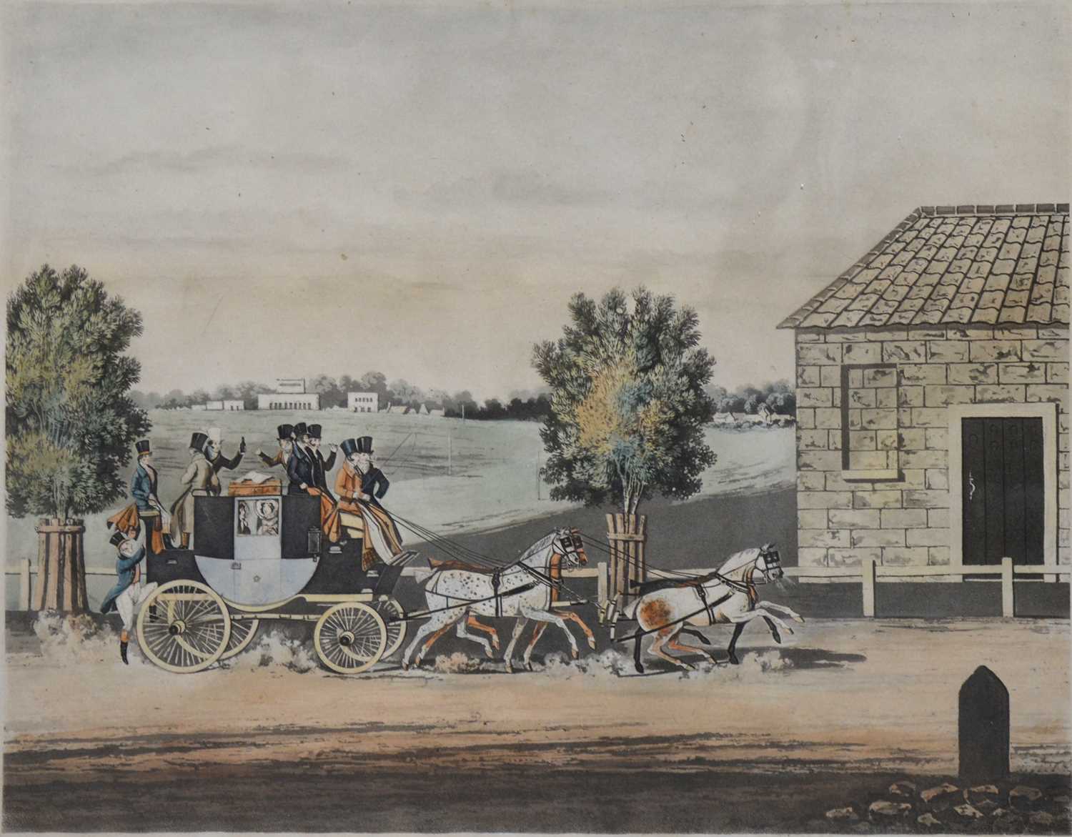 Lot 396 - Two pairs of Coaching/ Hunting prints