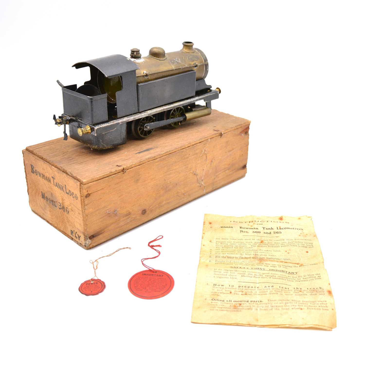 Lot 74 - Bowman O gauge live steam locomotive, model