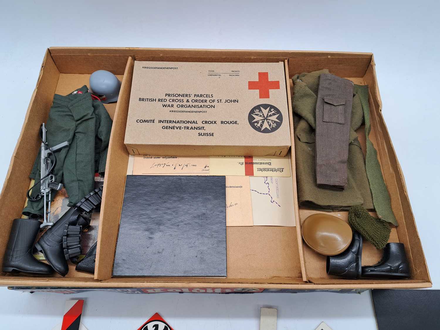 Lot 1308 - Palitoy Action Man, three figures and