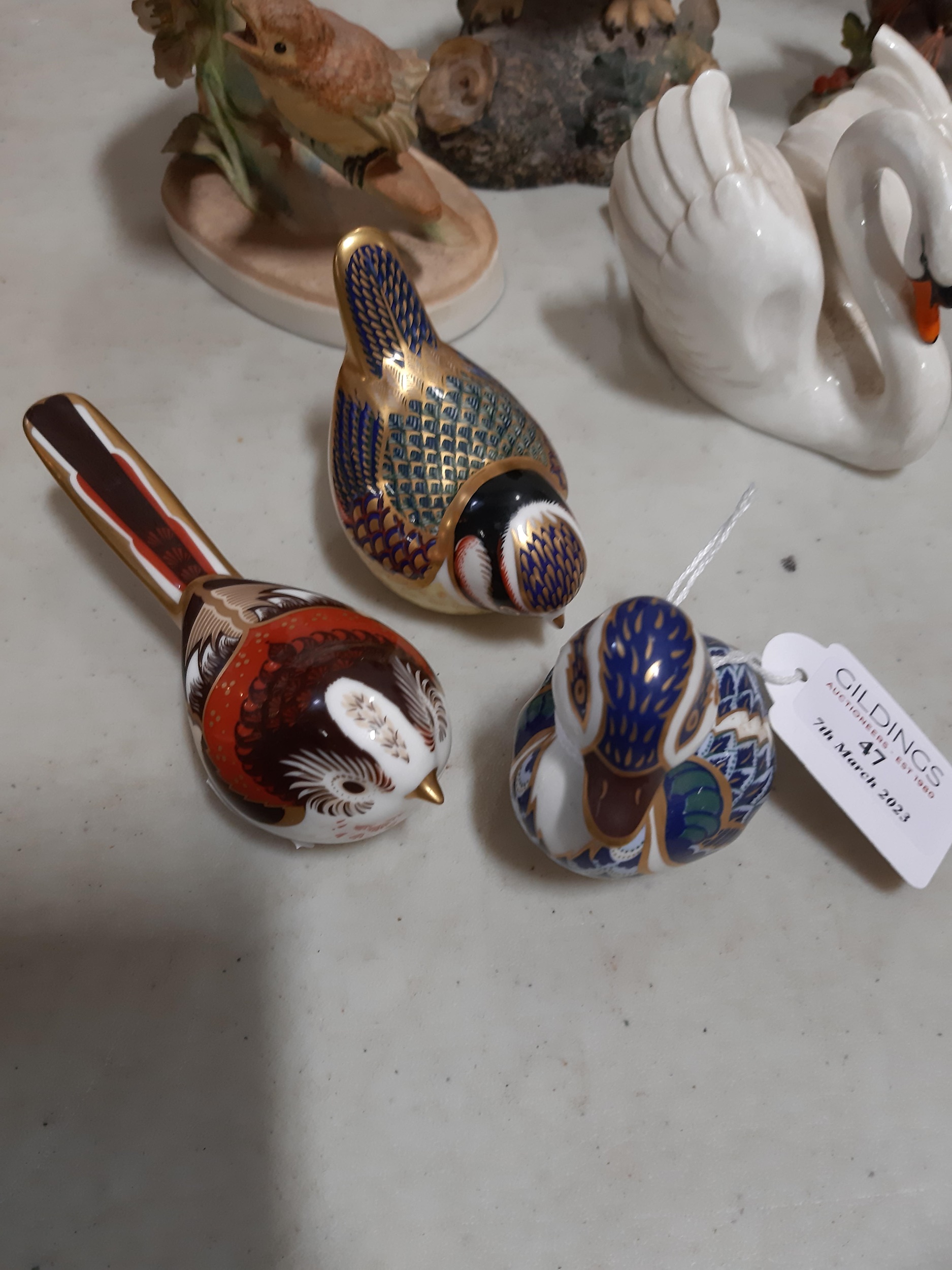 Lot 47 - Collection of Royal Crown Derby bird