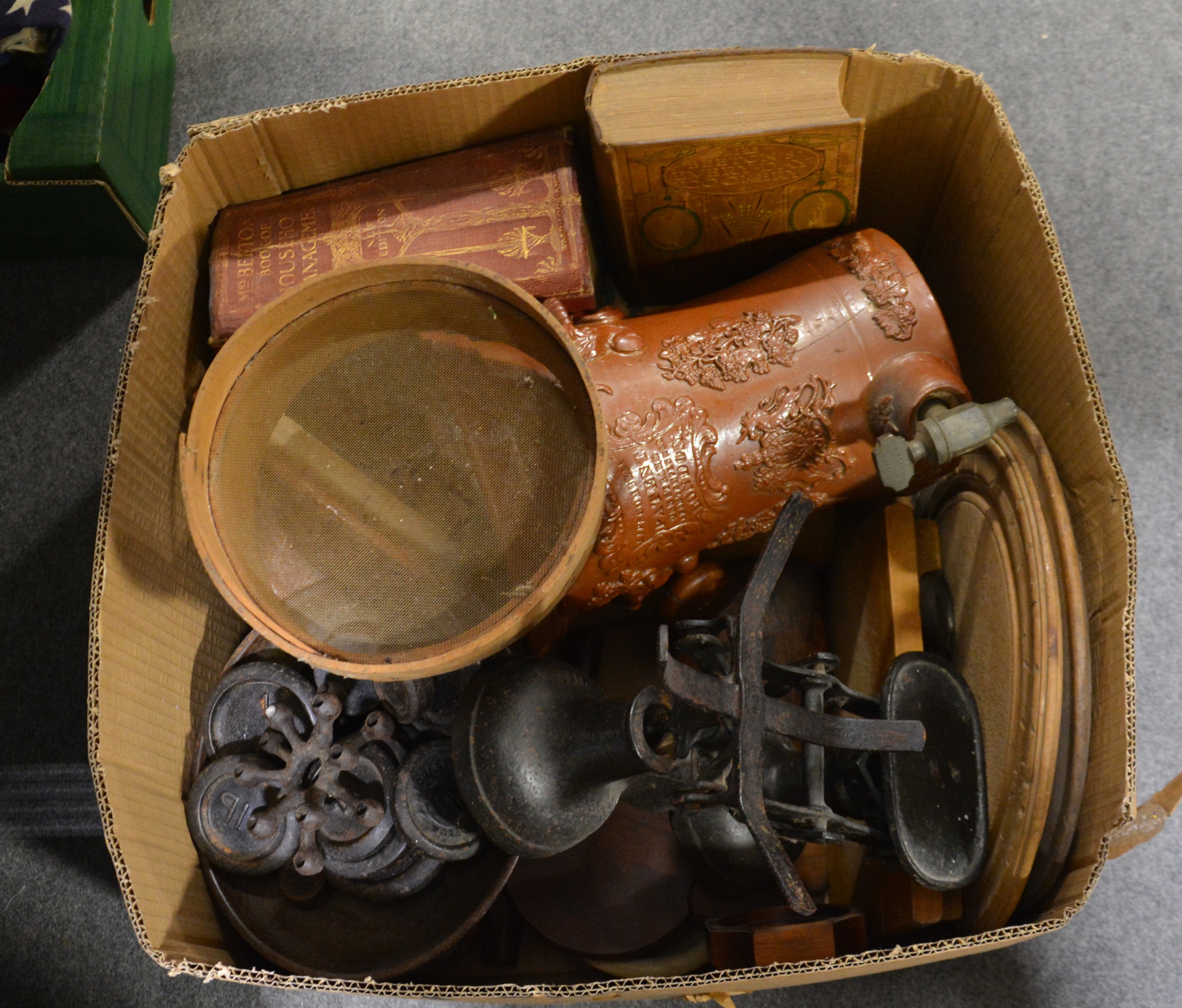 Lot 240 - Victorian kitchenalia, butter pats, pastry