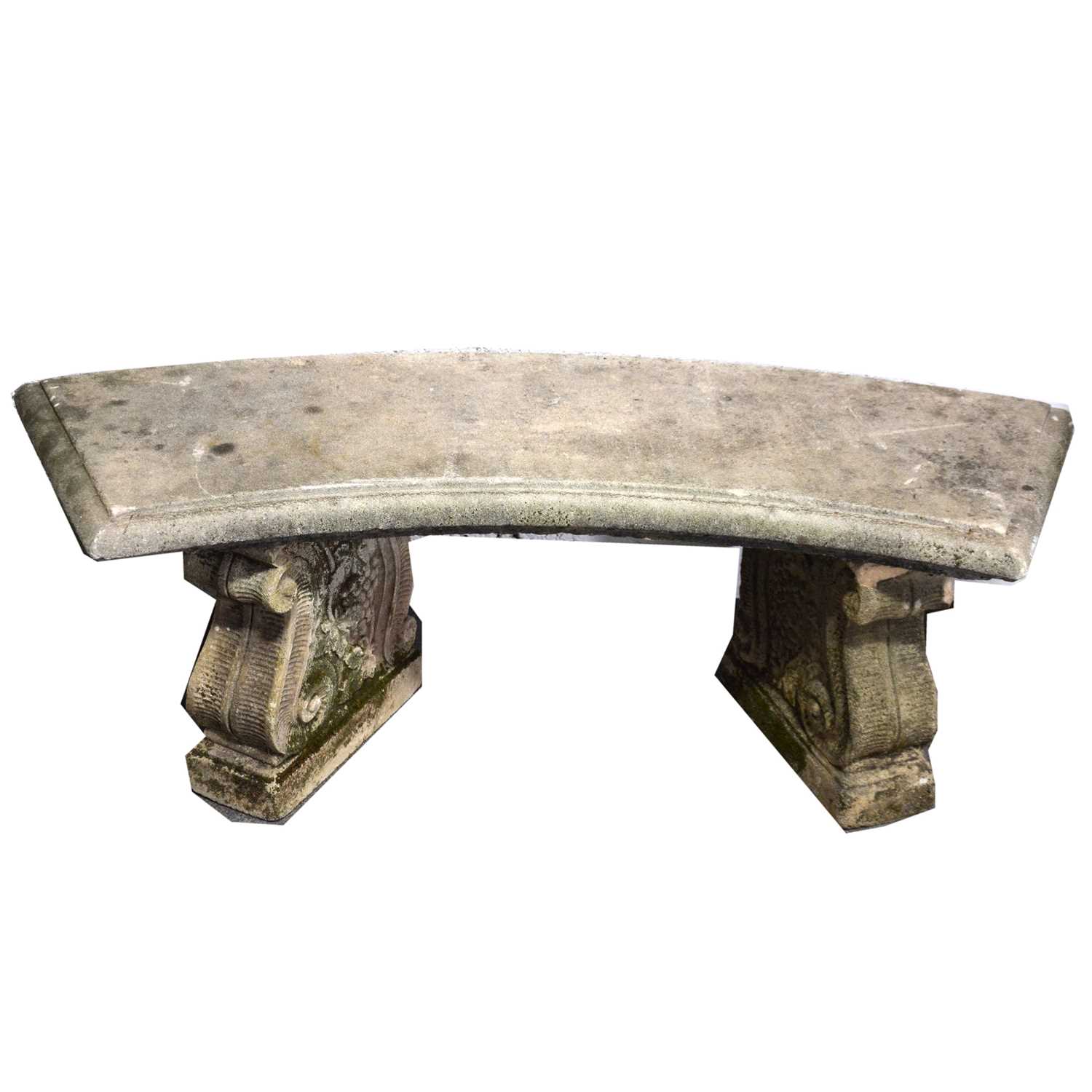 Lot 595 - Haddonstone garden bench,