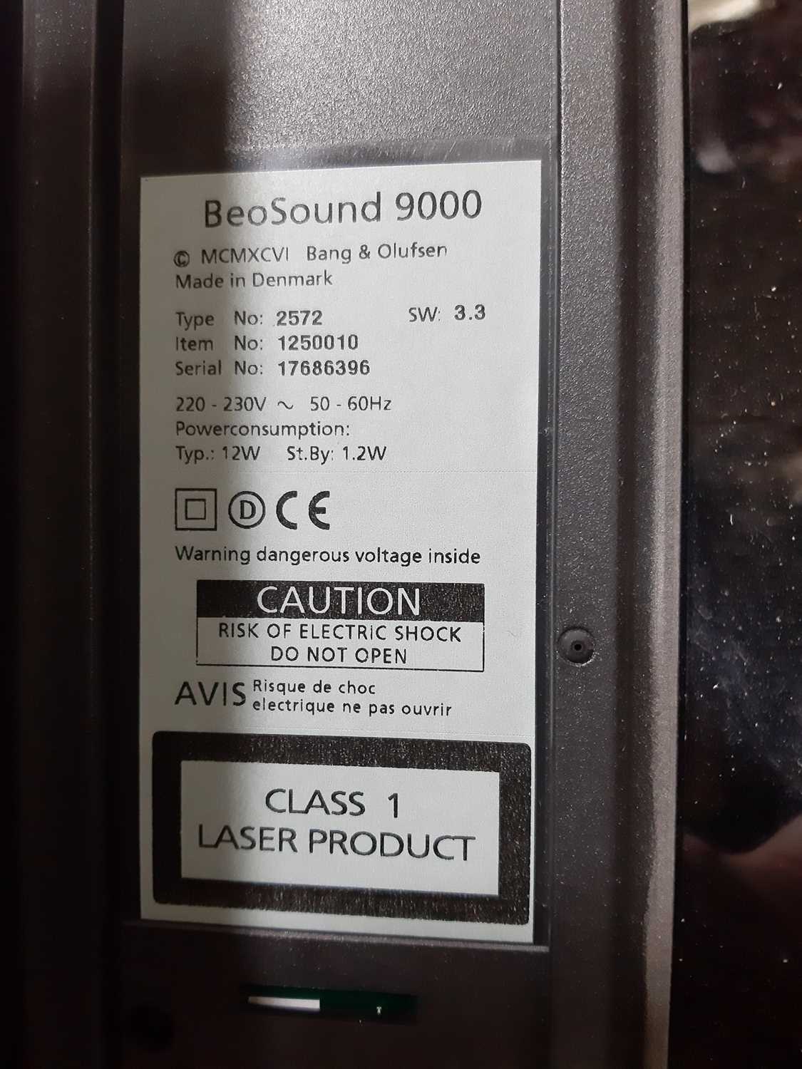 Lot 193 - Bang & Olufsen Beosound 9000 cd player music