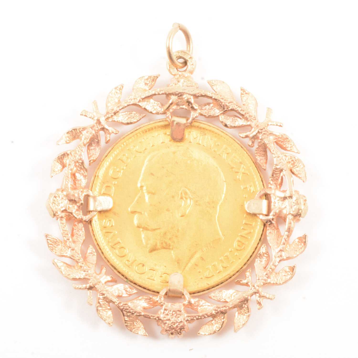 Lot 130 - A Gold Full Sovereign Coin pendant.