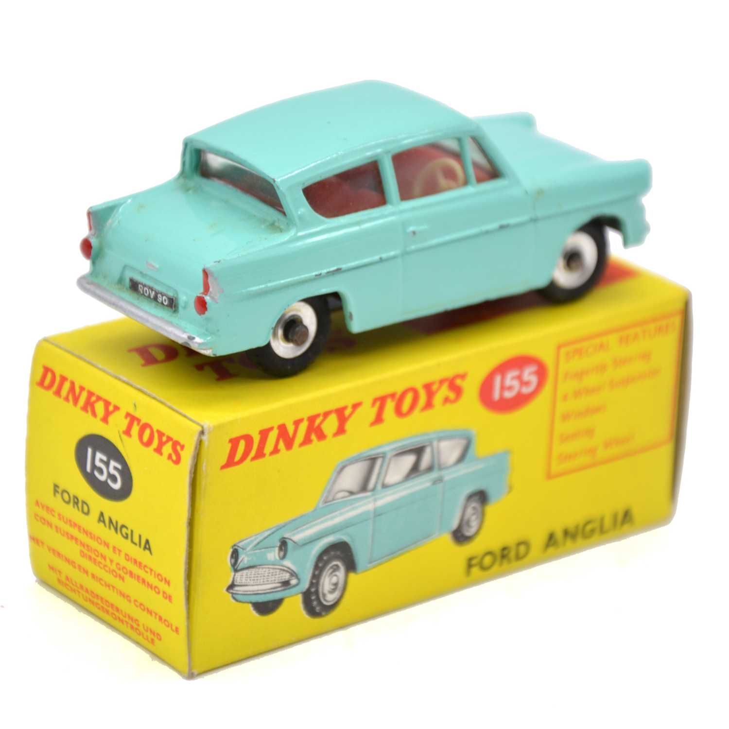 Lot 41 Dinky Toys Die Cast Model Ref 155 Ford Anglia