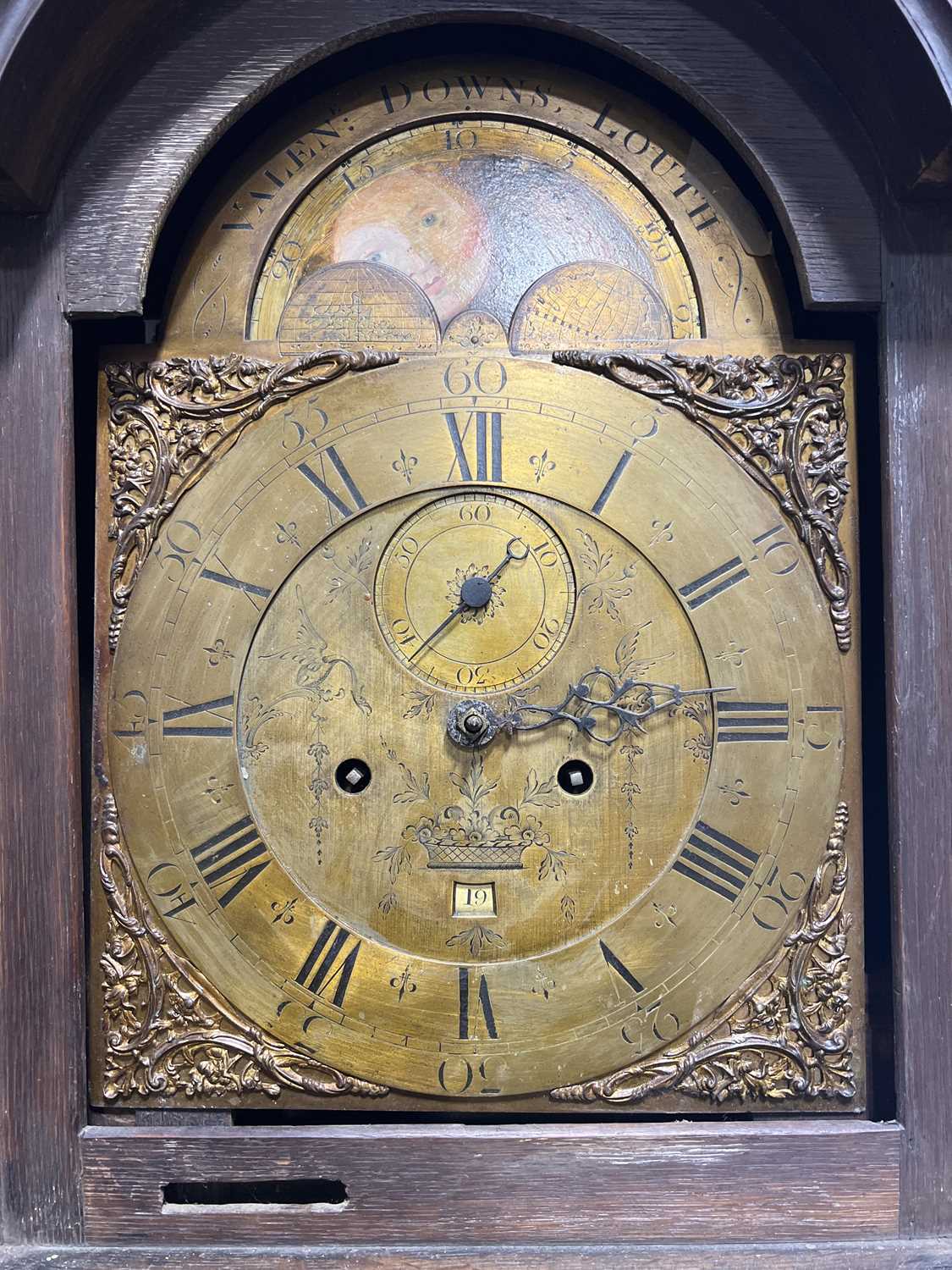 Lot 497 - Georgian grandfather longcase clock, signed