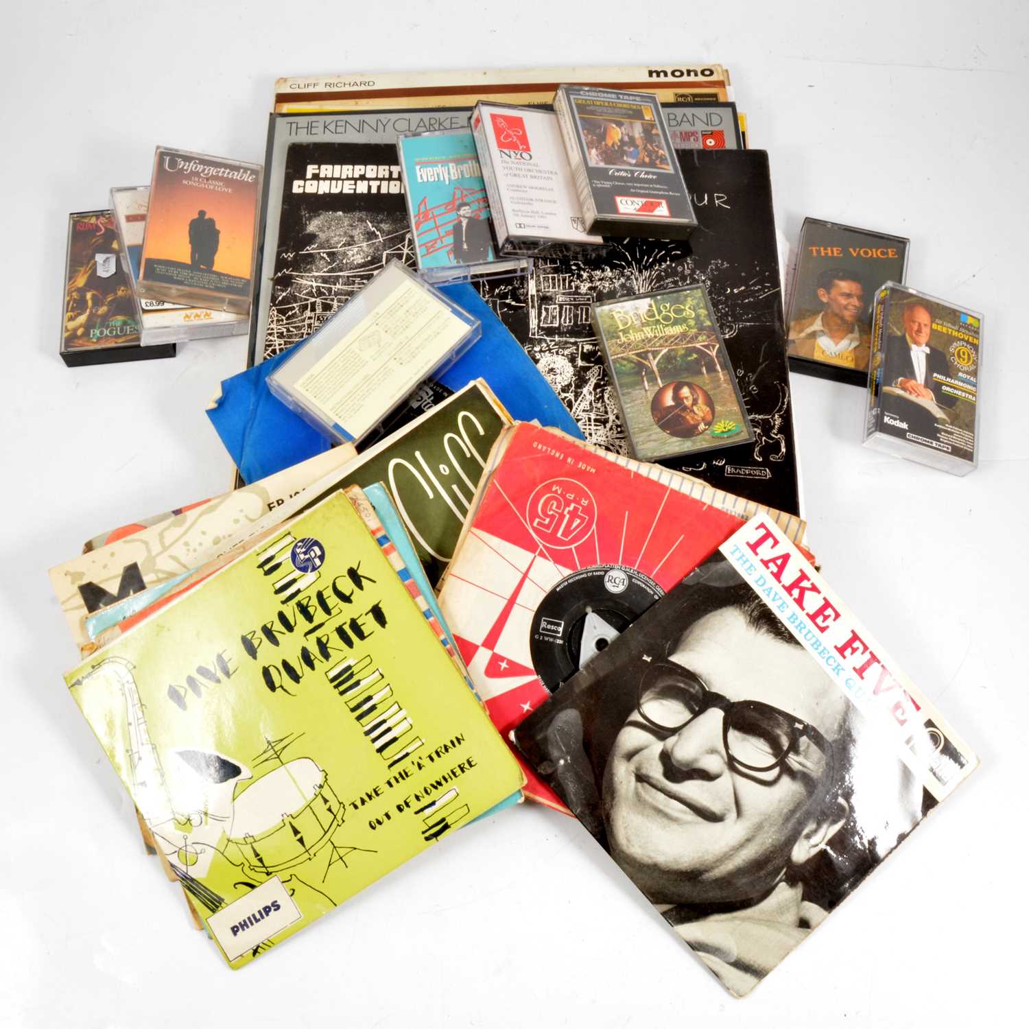 Lot 203 - LP and 7" single vinyl music records, ten