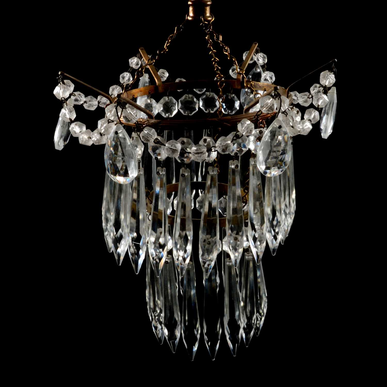 Lot 164 - Centre light shade and three other light