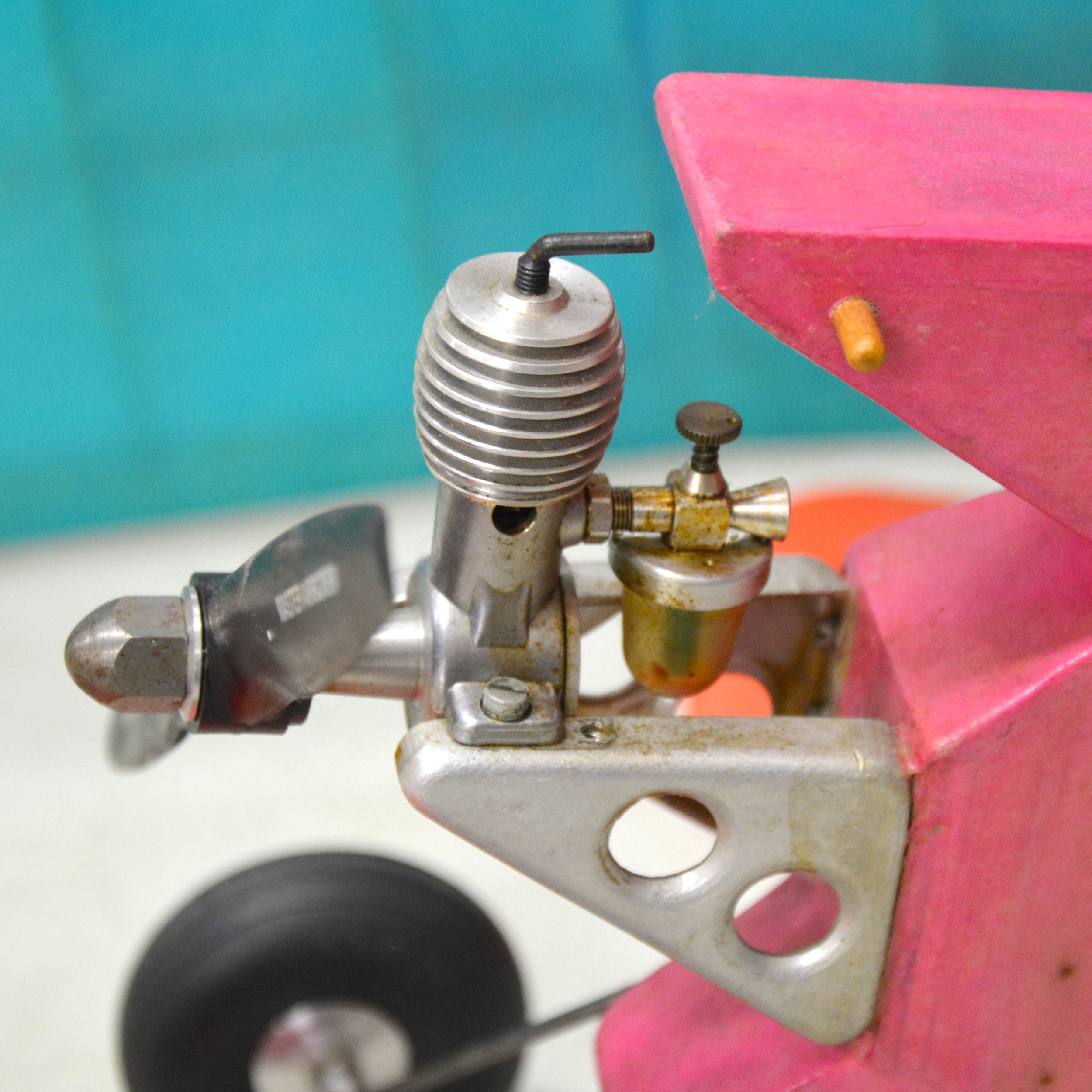 Lot 503 - Pink 'PM 10 49' model aircraft, with MP Jet