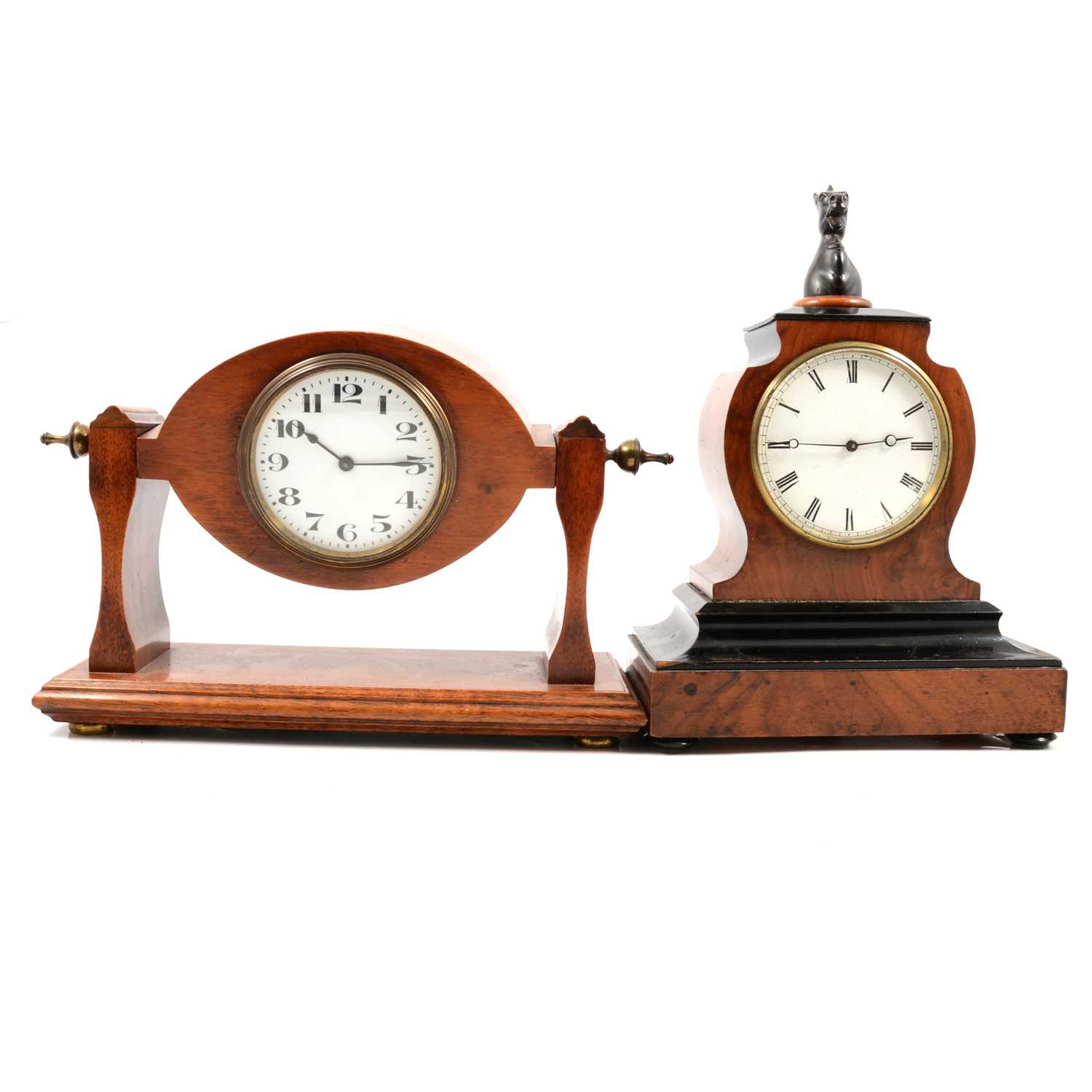 Lot 163 - A Buren mantel clock; and a Brevete mantel