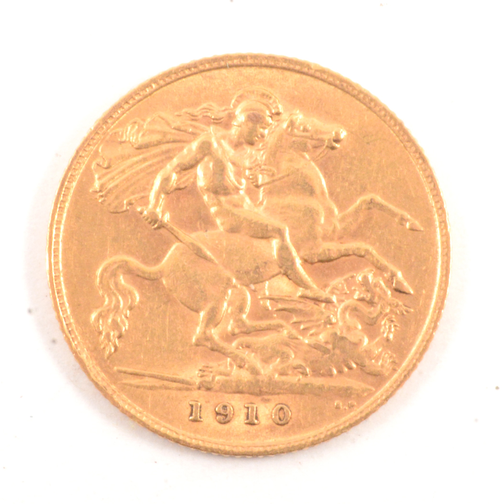 Lot 154 - A Gold Half Sovereign Coin, Edward VII, 1910.