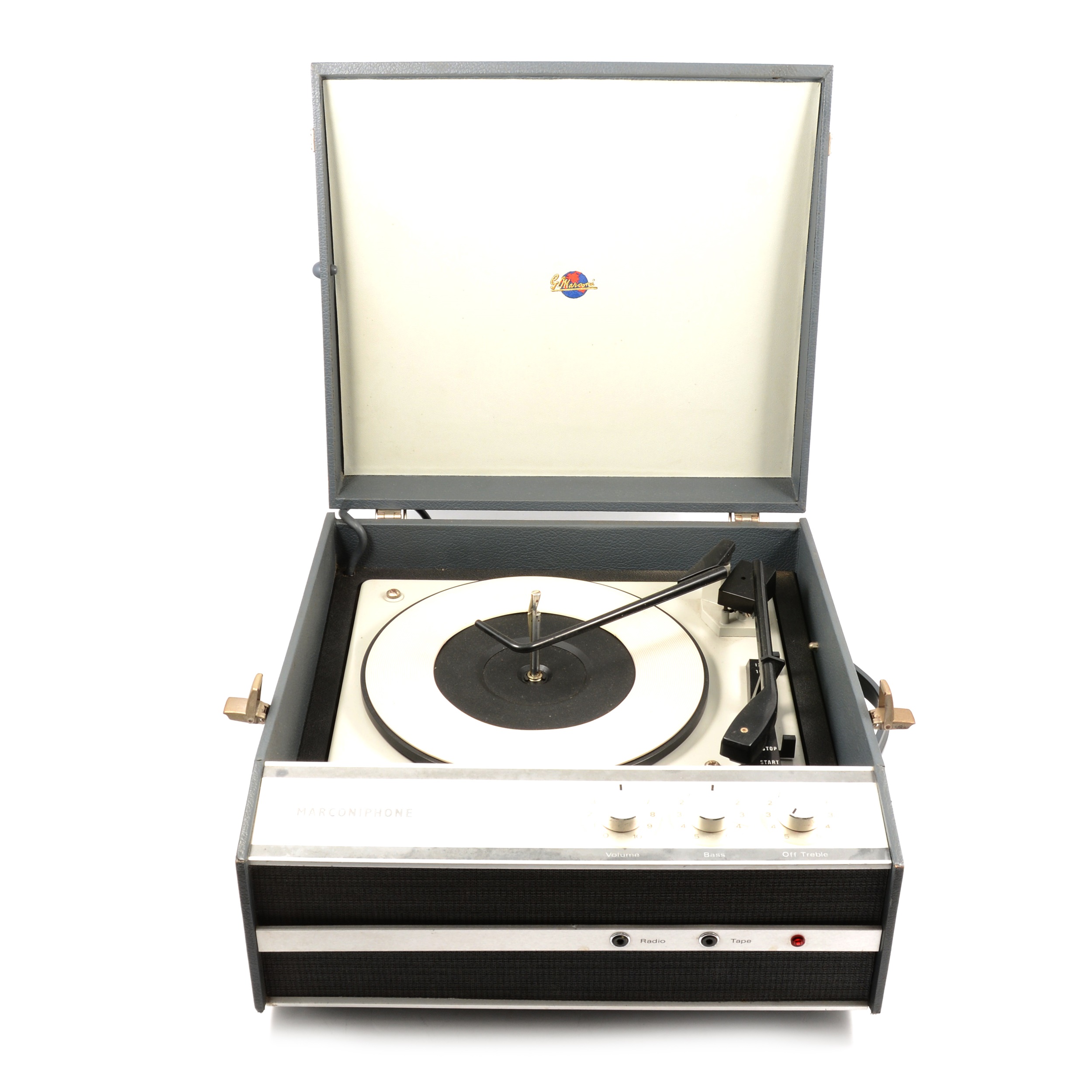 Lot 405 - A Marconiphone record player and two