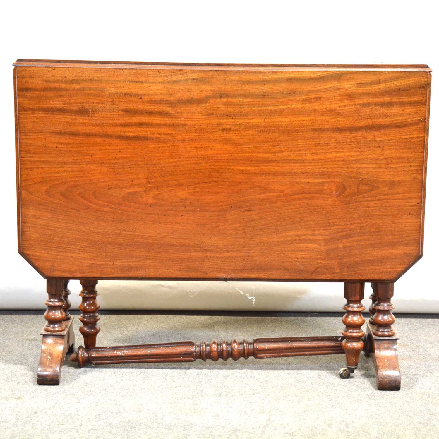 Lot 474 - Victorian mahogany Sutherland table,