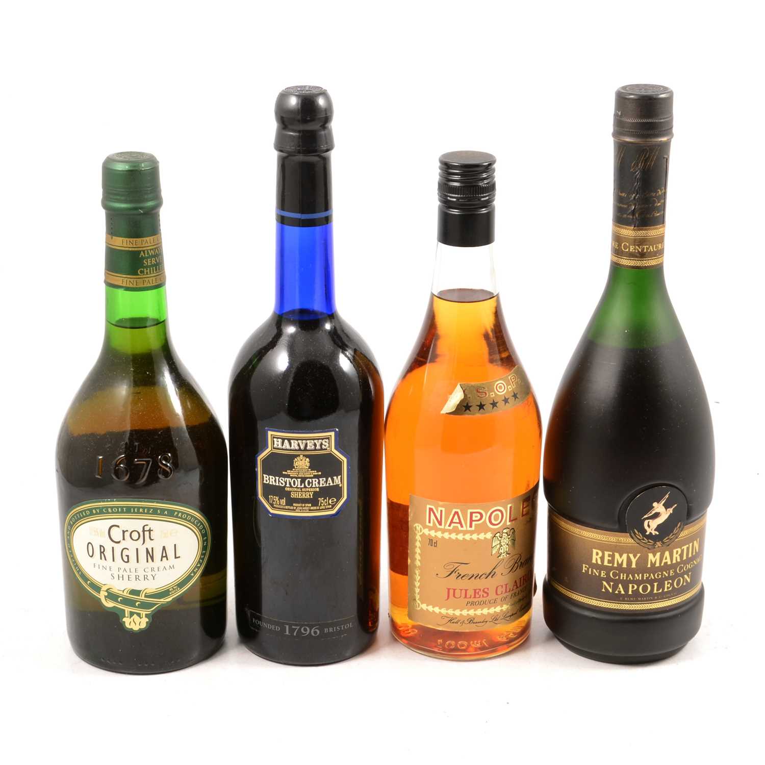 Lot 165 - Six bottles of assorted spirits, including