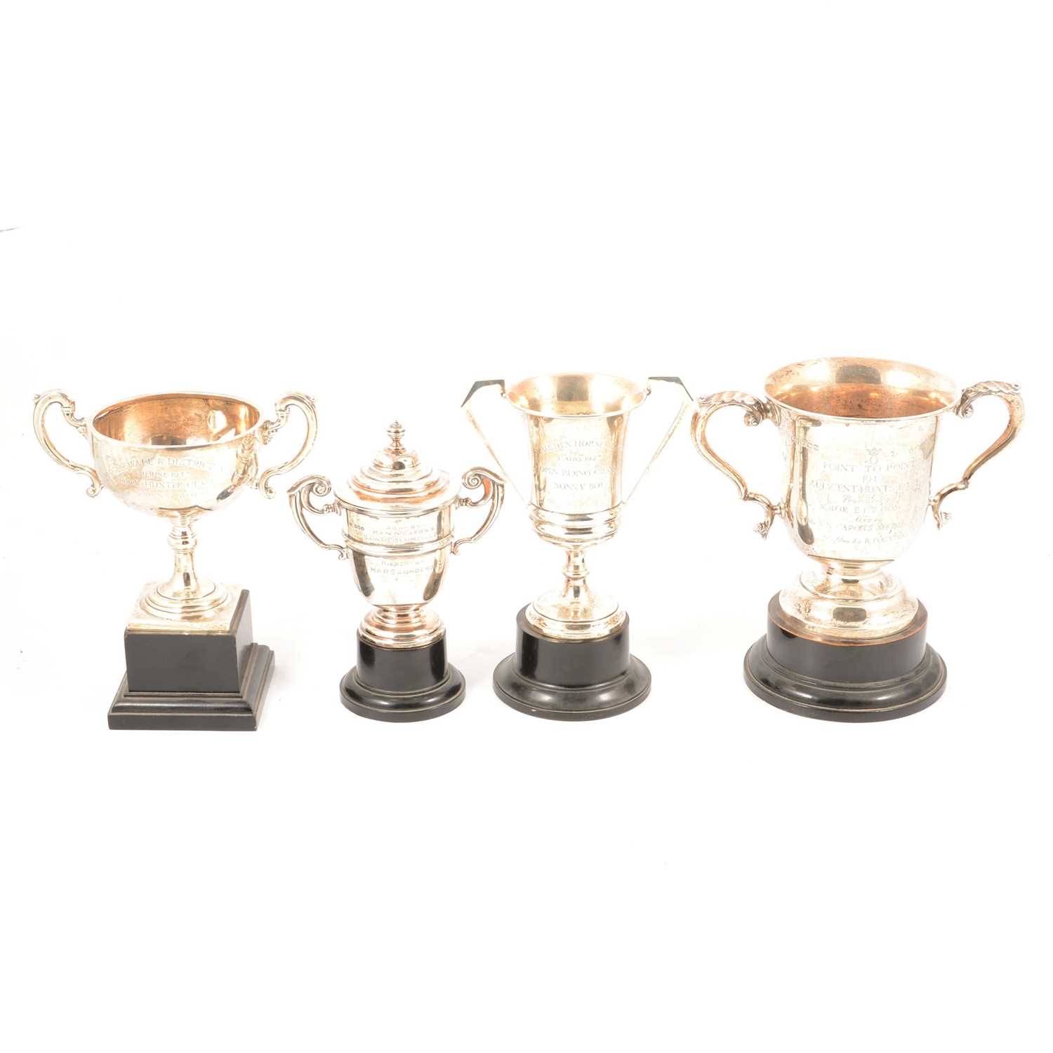 Lot 228 - Four silver trophy cups,