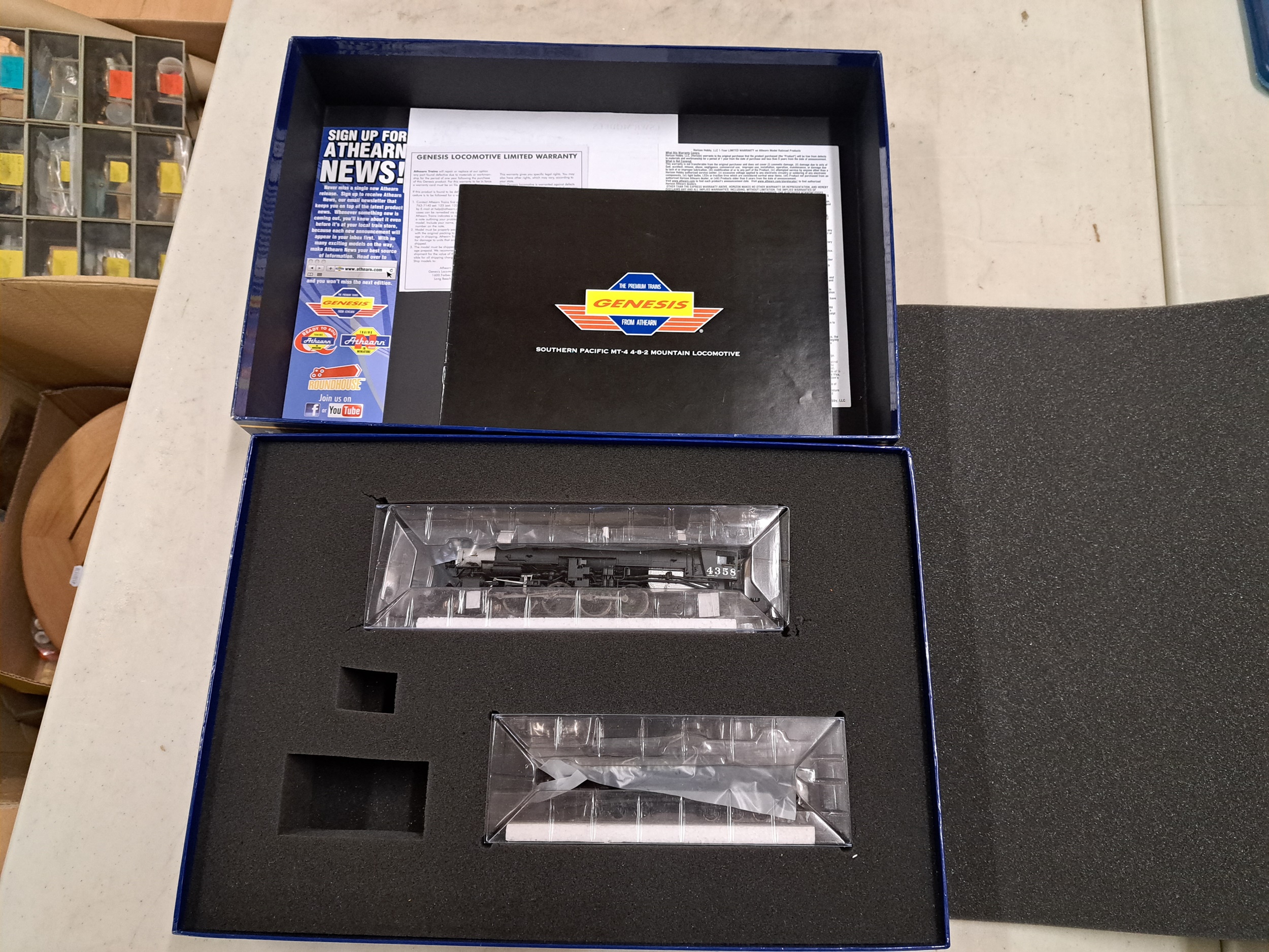 Lot 36 - Genesis HO gauge steam locomotive and tender,