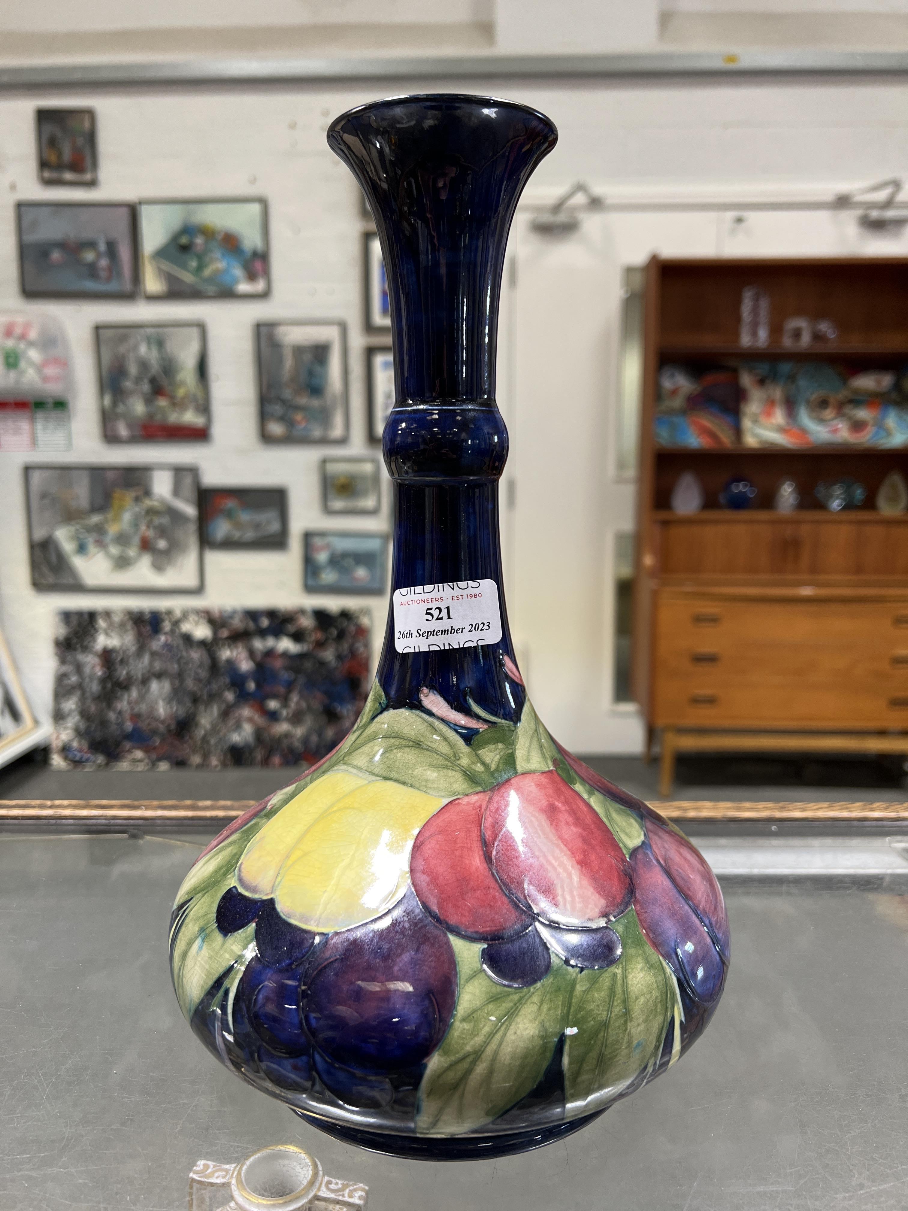 Lot 521 - William Moorcroft, a large 'Wisteria' design