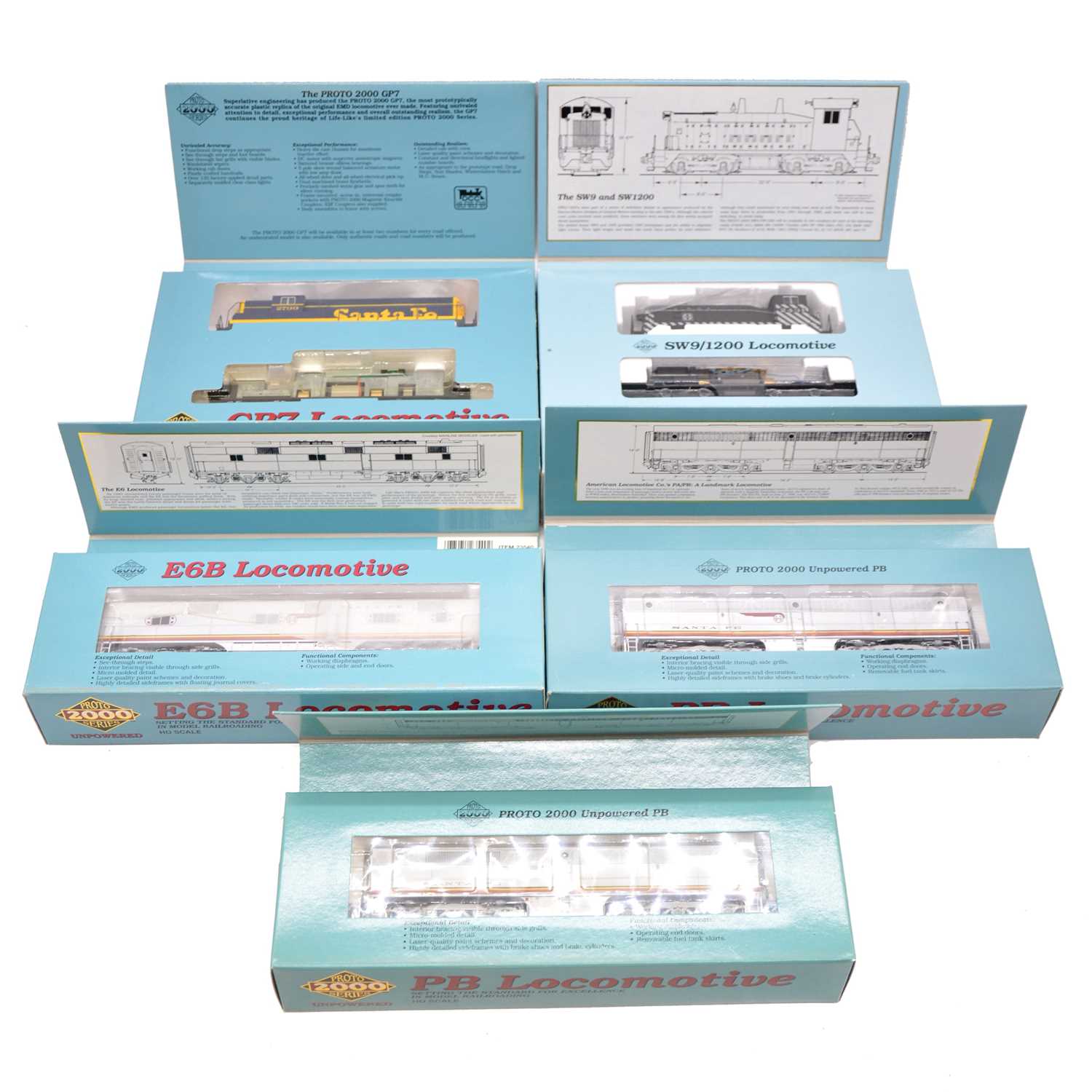 Lot 6 - Five Proto 2000 HO gauge diesel locomotives,