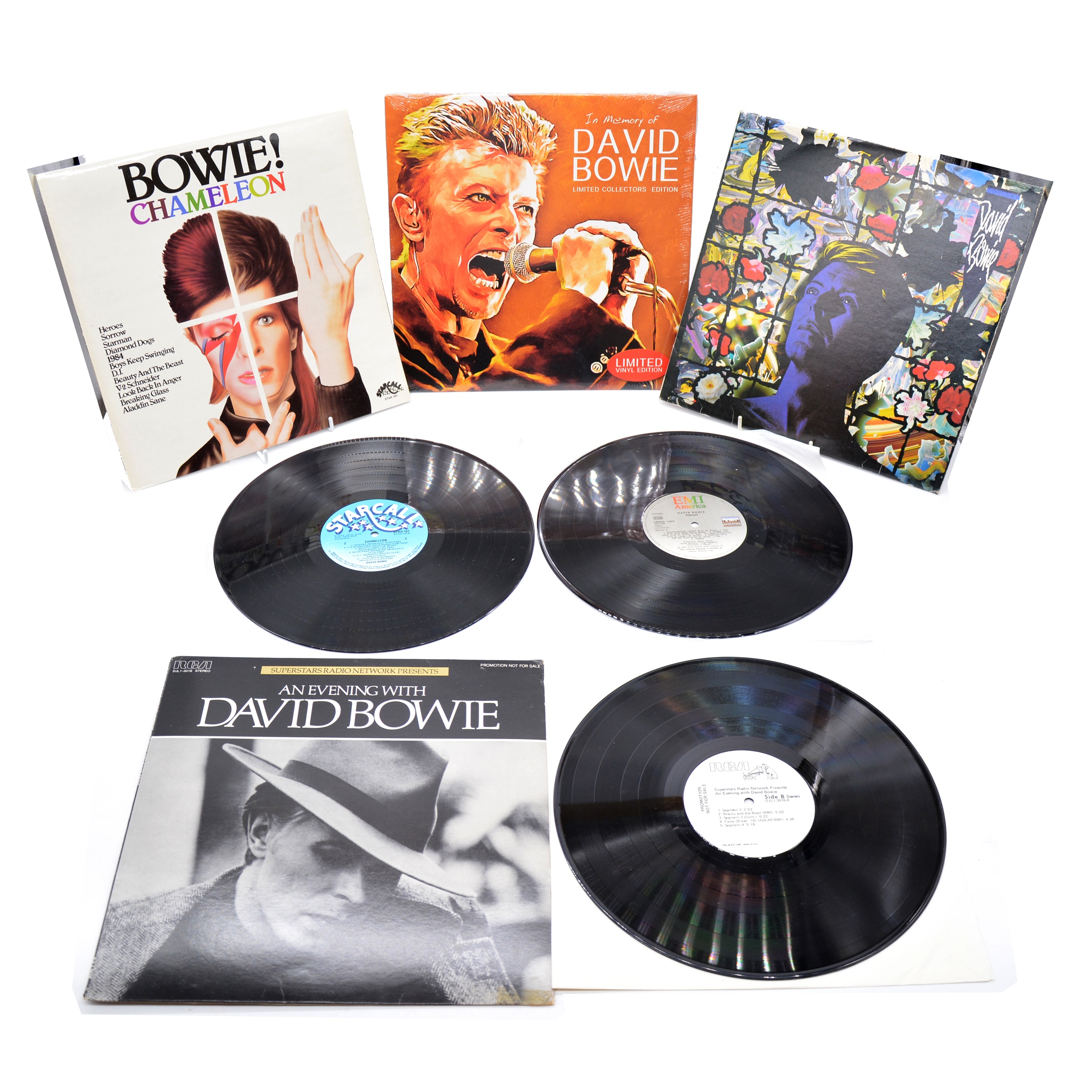 Lot 38 - David Bowie vinyl records, six LPs and one 10"