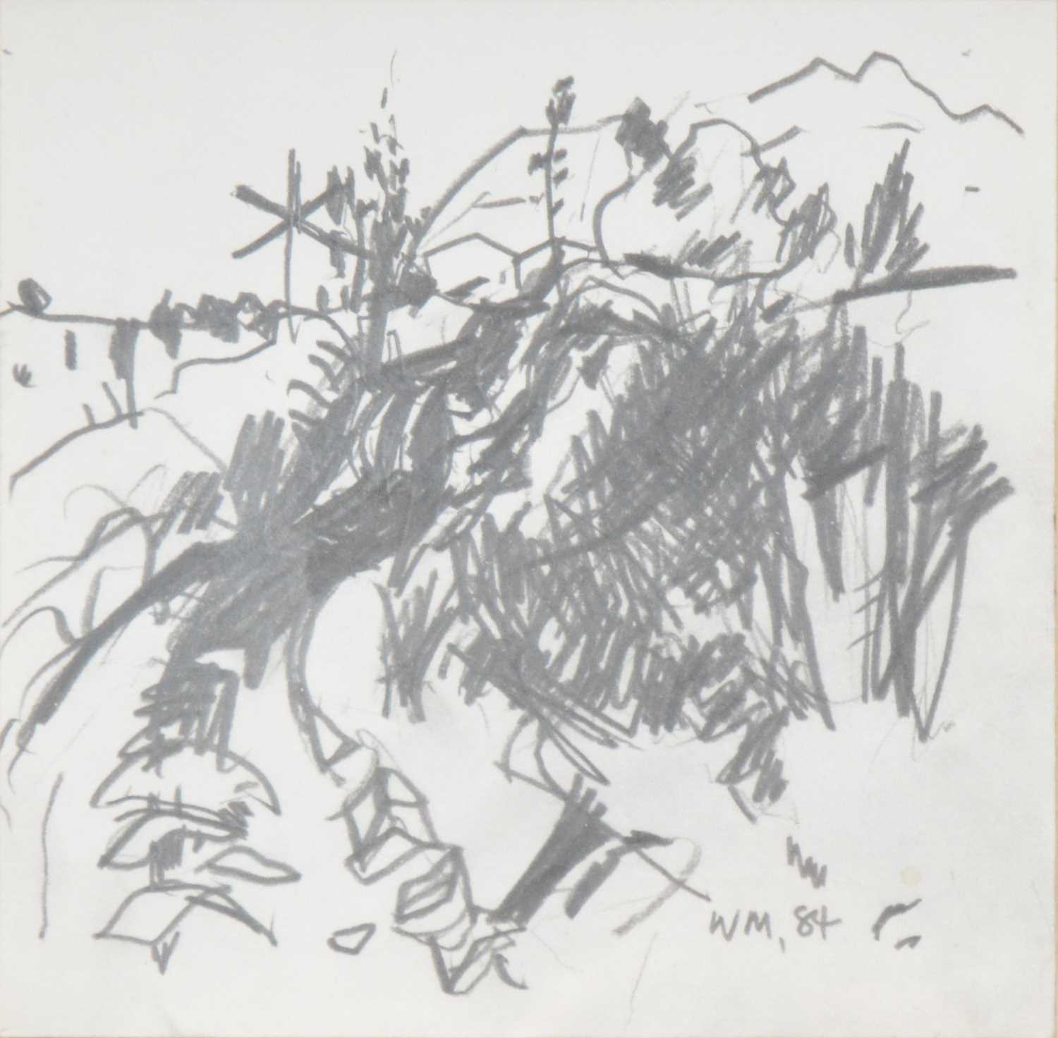 Lot 641 - William Mills, Ronda drawing,