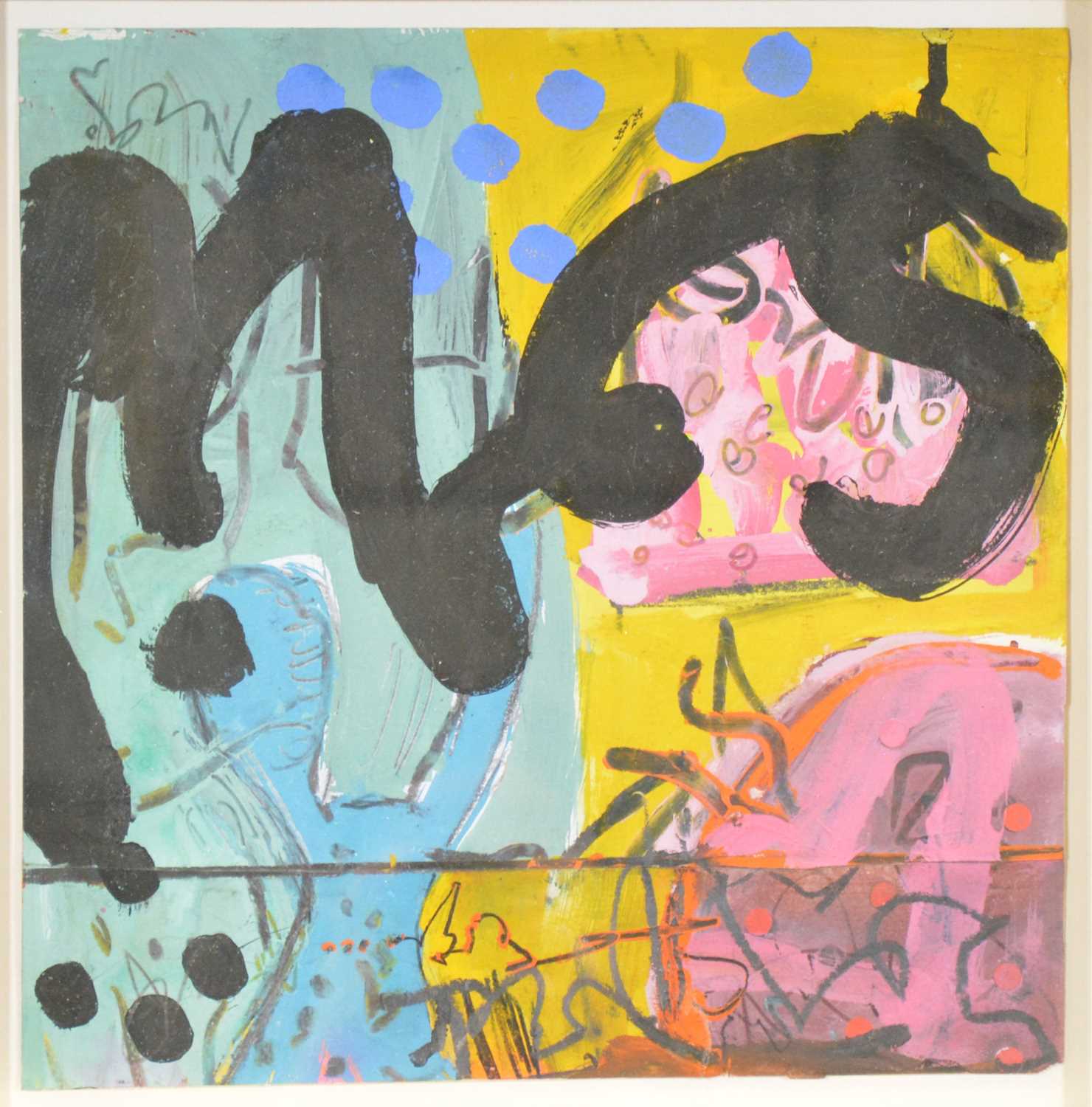 Lot 645 - Contemporary, Two abstract paintings,