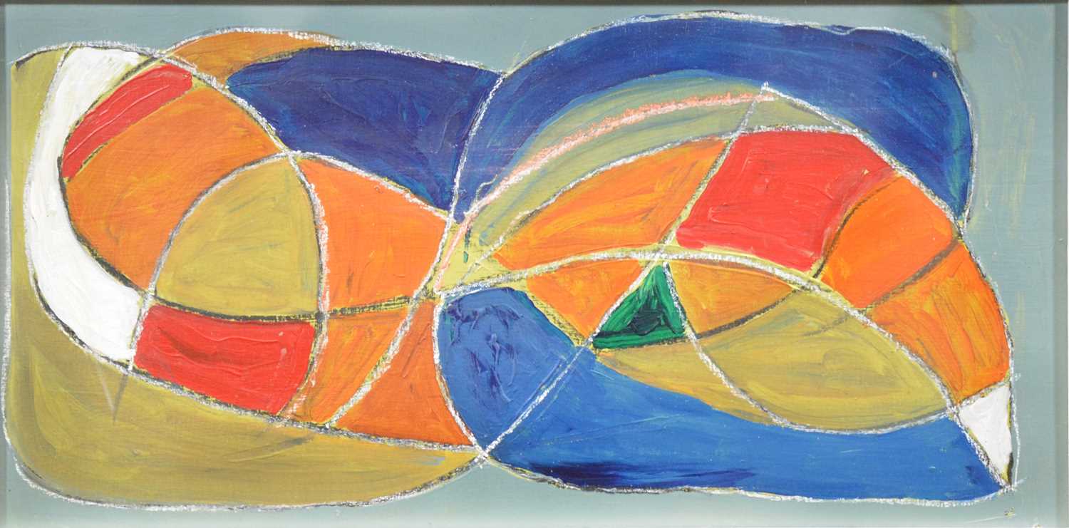 Lot 645 - Contemporary, Two abstract paintings,