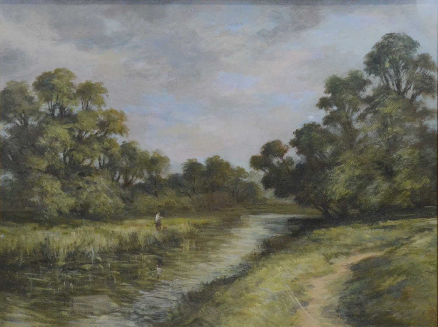 Lot 300 - John Greensmith, River landscape,