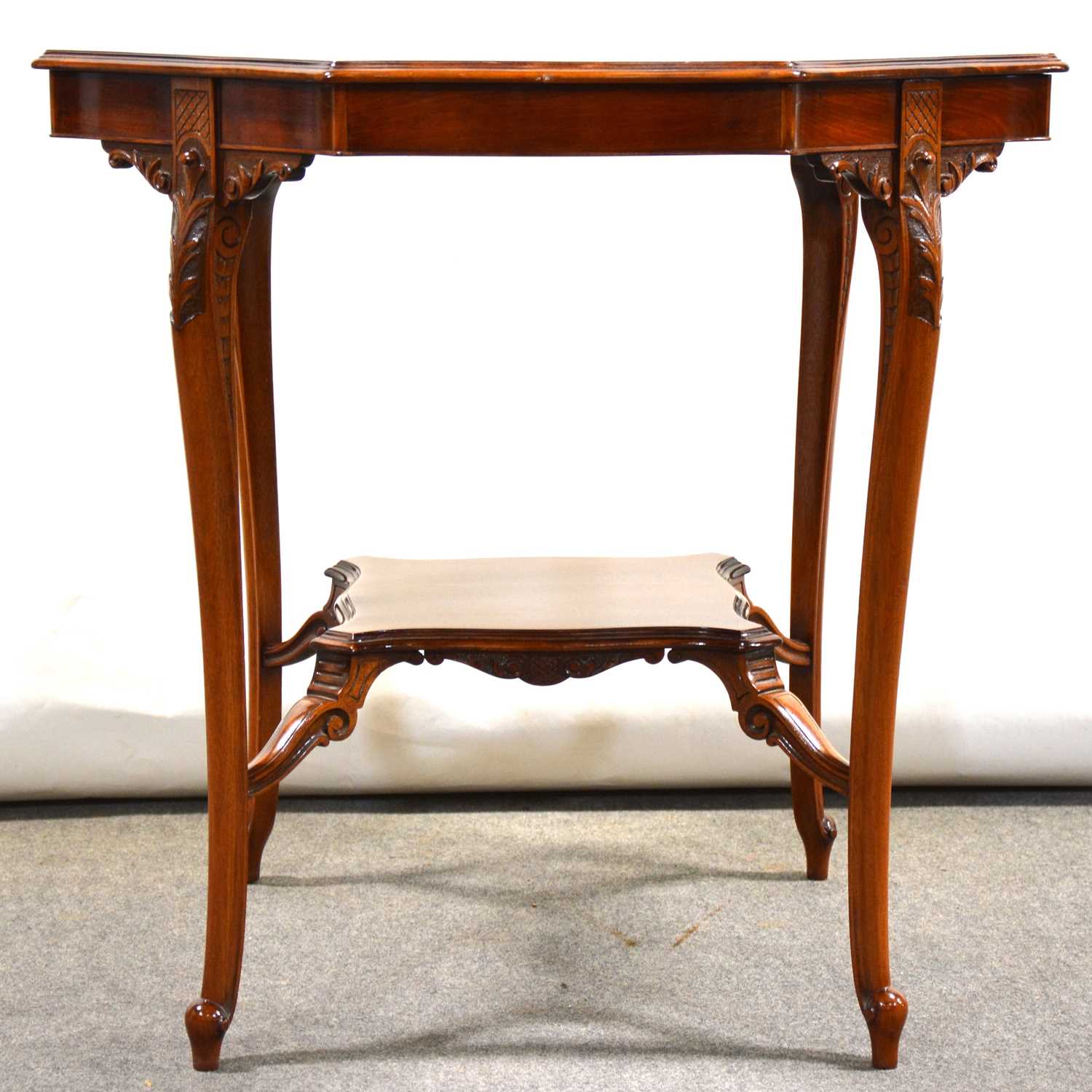 Lot 442 - Late Victorian walnut window table,